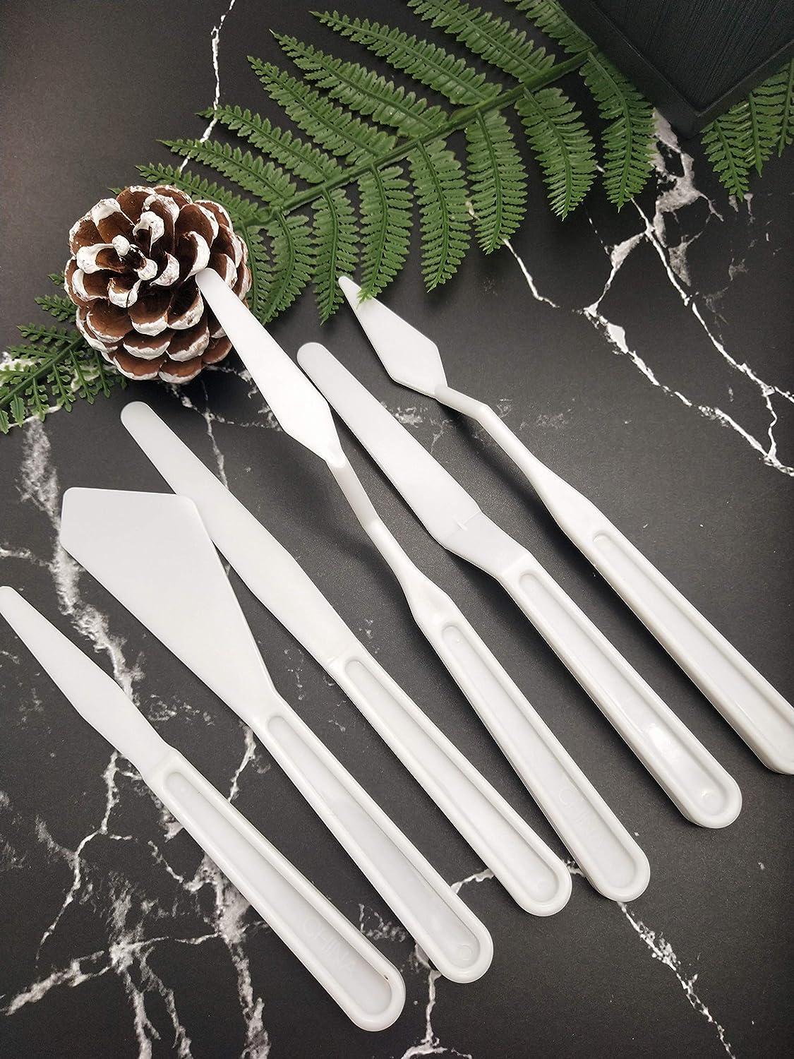 Plastic Spatula Palette Knives Set, 24PCS, Six Styles - Thin & Flexible ...
