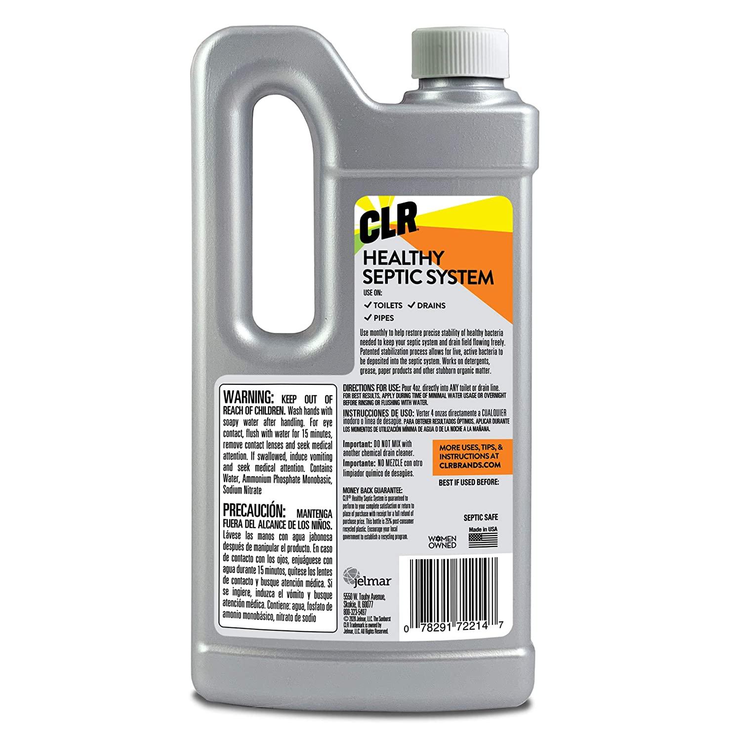 CLR Healthy Septic System Microbial Support Treatment - 14oz Bottle