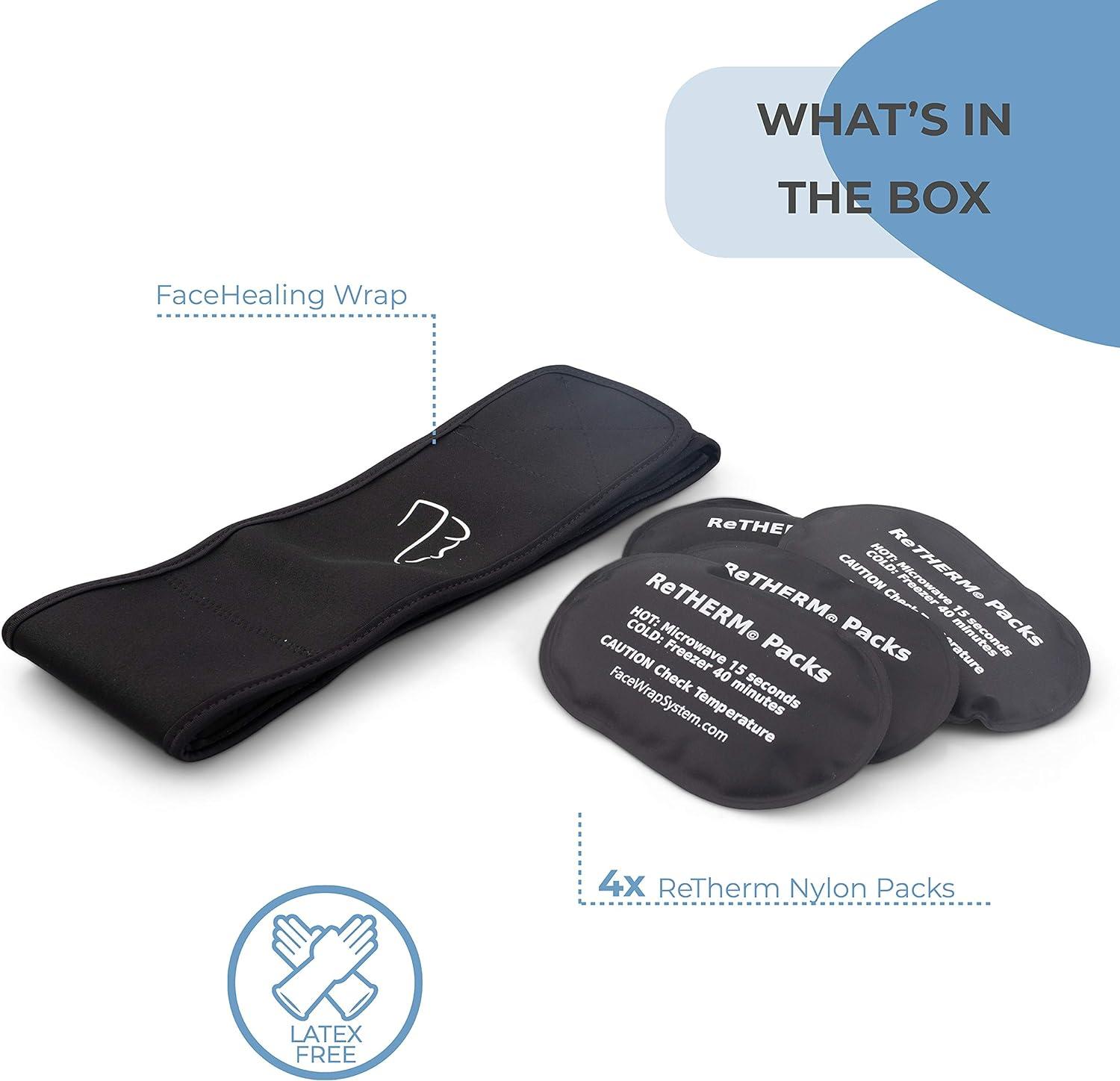 Neoprene Face Ice Pack Wrap for Wisdom Teeth, Migraine, TMJ Relief ...