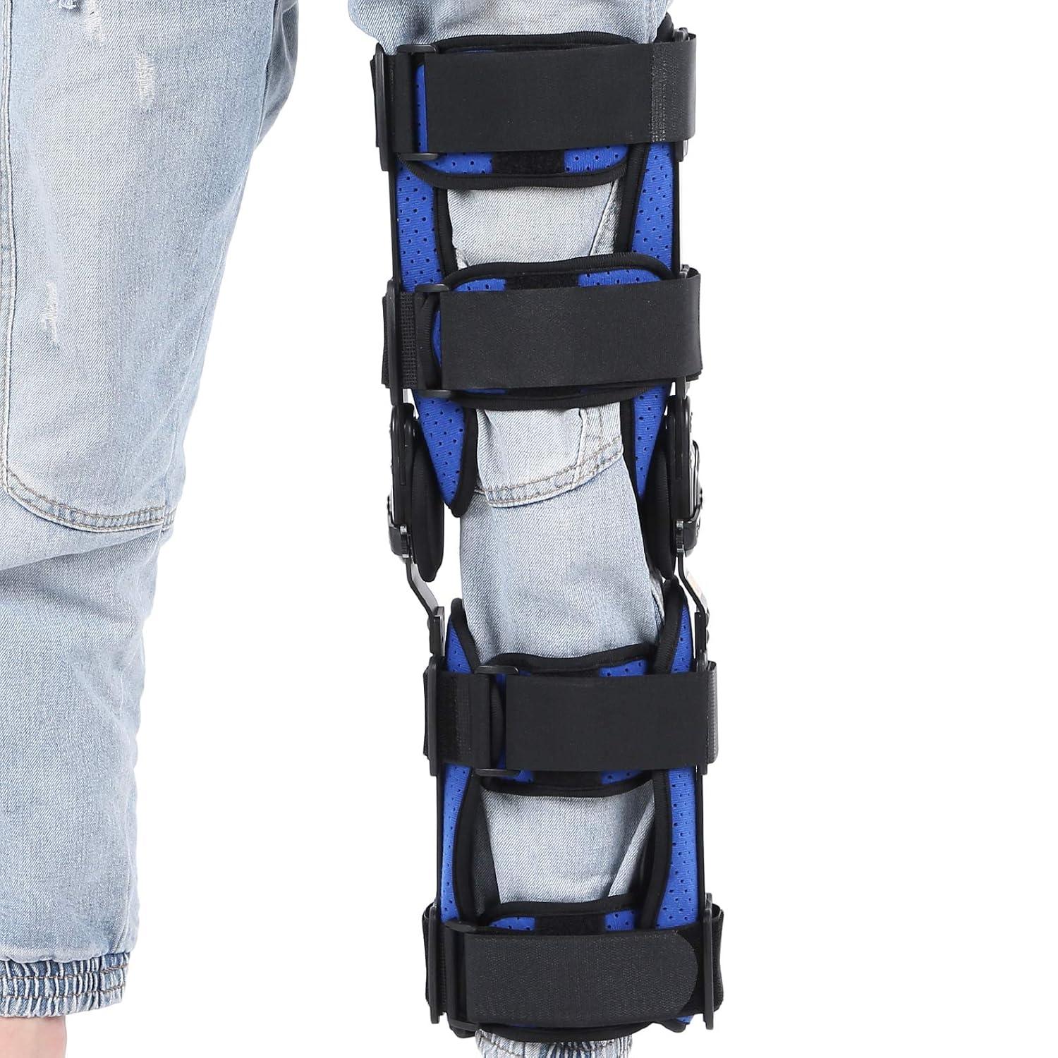 Breathable Adjustable Knee Brace for Meniscus Support - Non-Slip Leg ...