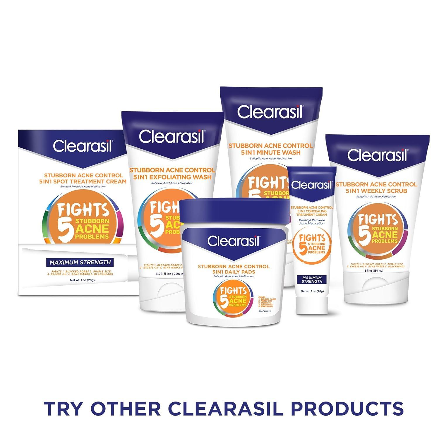Acne Treatment Facial Cleansing Pads- Clearasil Gentle Prevention Daily ...