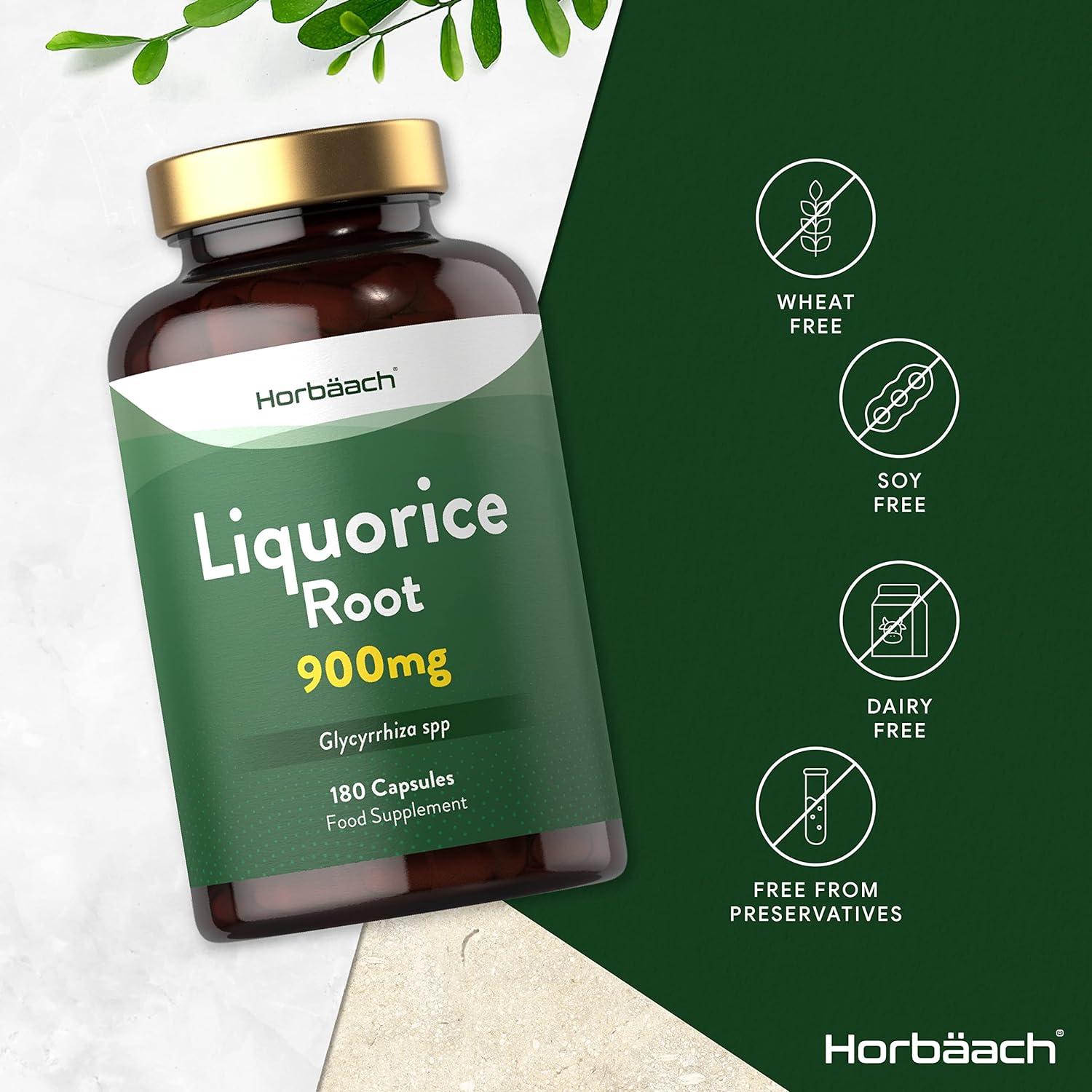 Liquorice Root Extract 900mg Capsules - Pure Licorice Root Powder ...