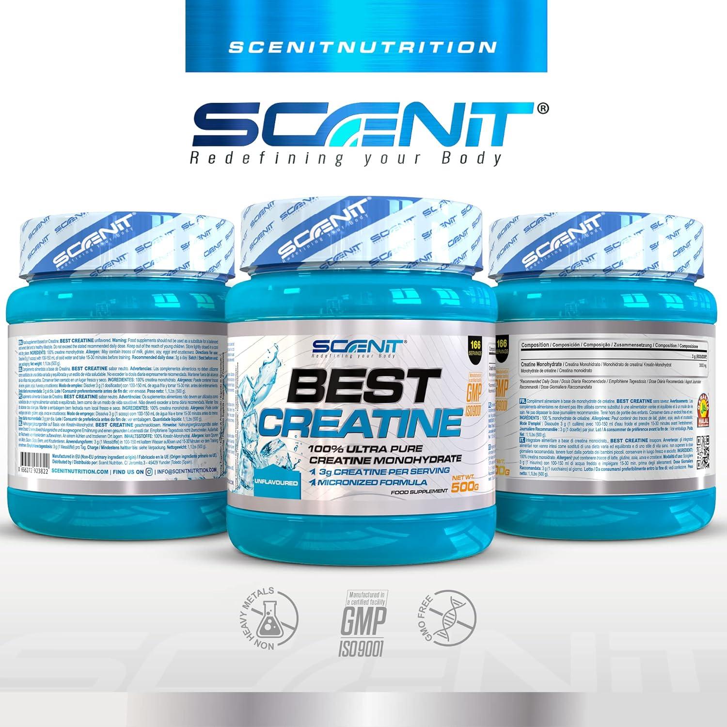 Best Creatine Monohydrate Powder 500g - Micronized & Tasteless Creatine ...