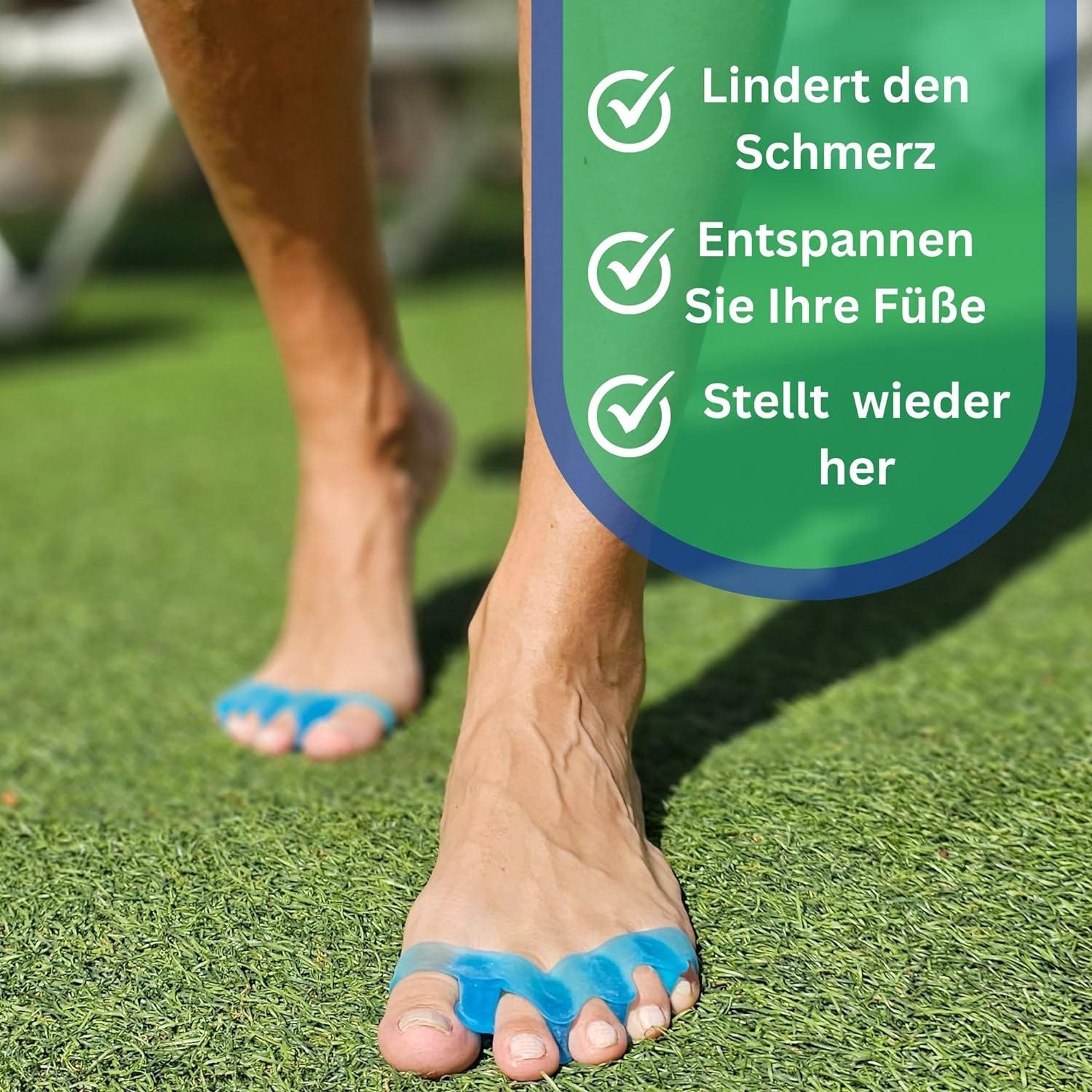 Stepcomfort Toe Spreader & Corrector - 4 pc Hallux Valgus Elastic Bale ...