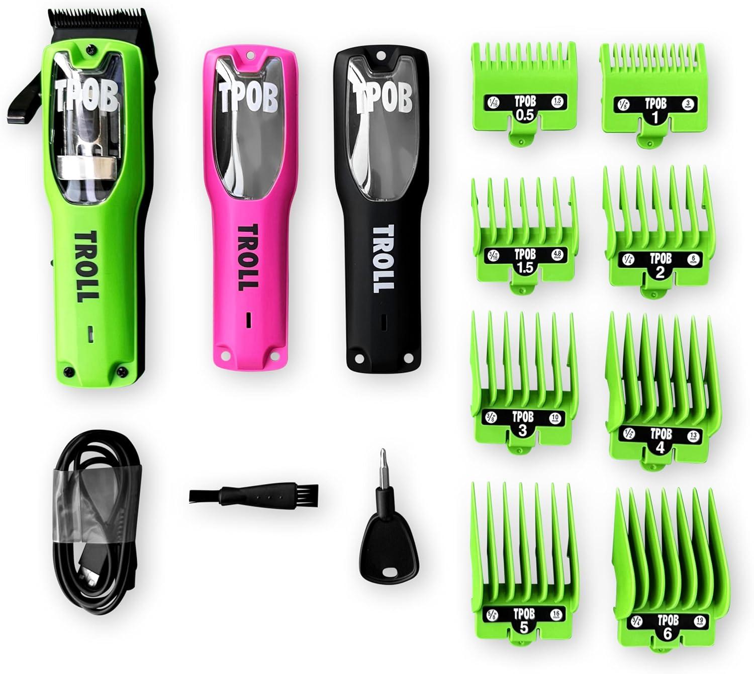 TPOB Troll Professional Barber Clipper - 6800 RPM Torque Motor DLC ...
