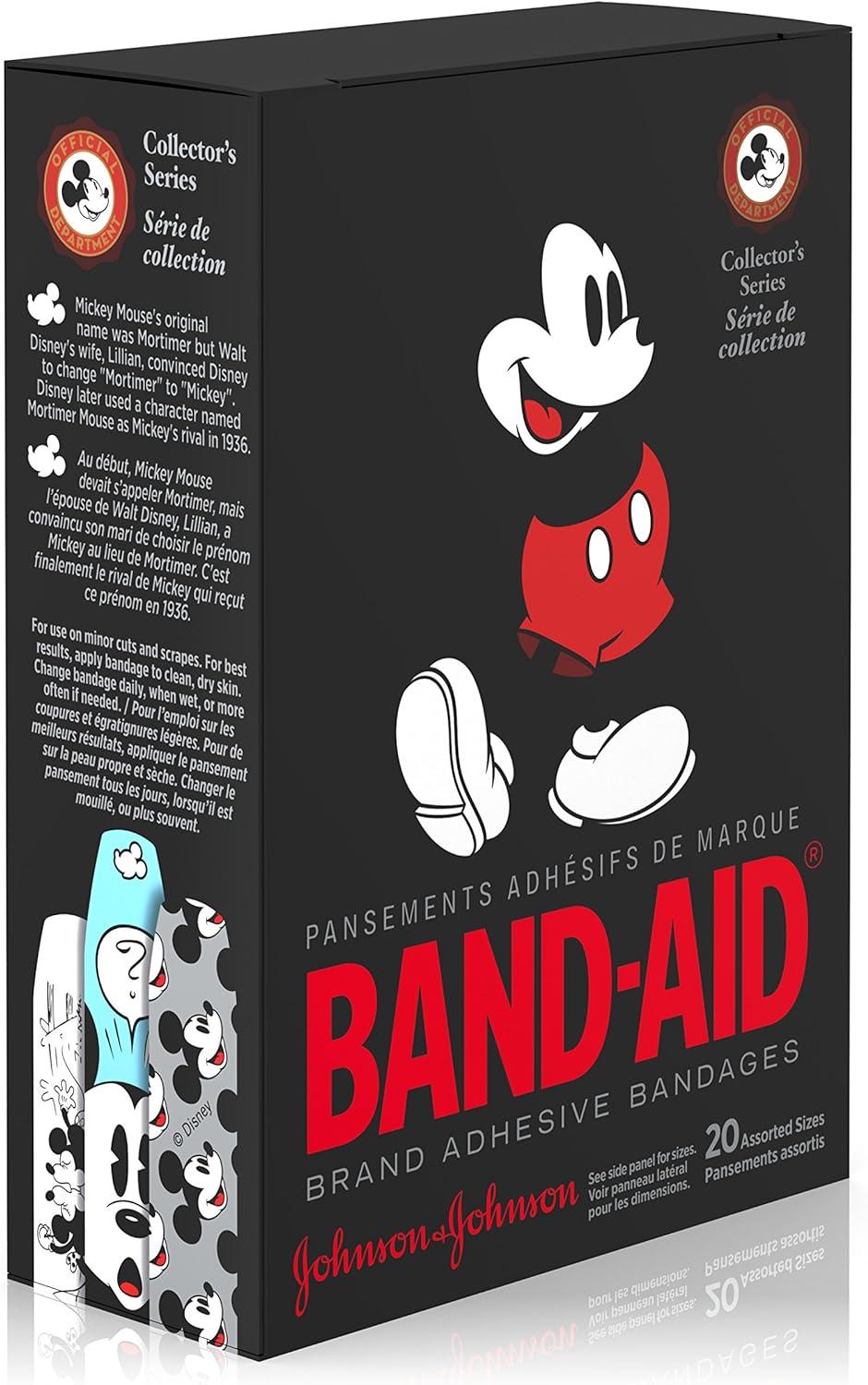 Disney Mickey Mouse Band-Aid Decorative Adhesive Bandages - 20 Count ...