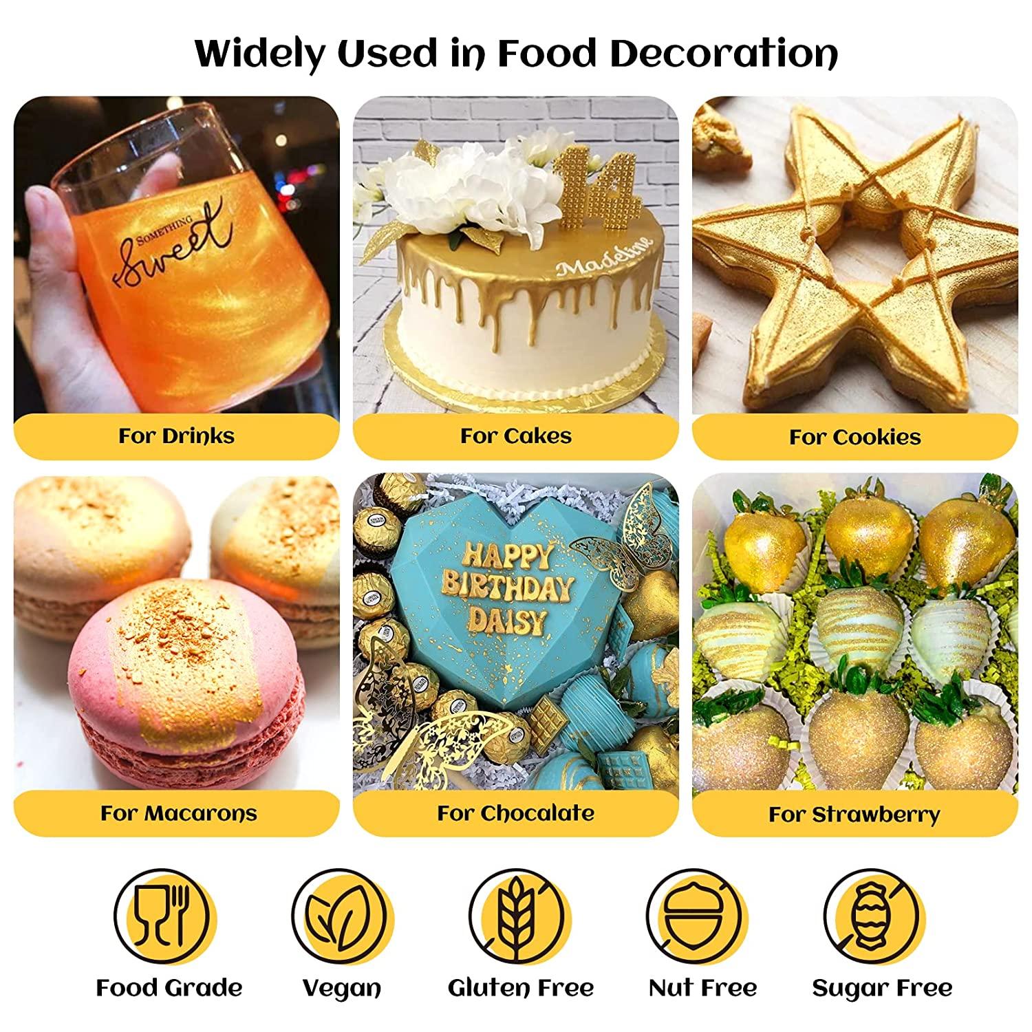 Edible Gold Dust Cake