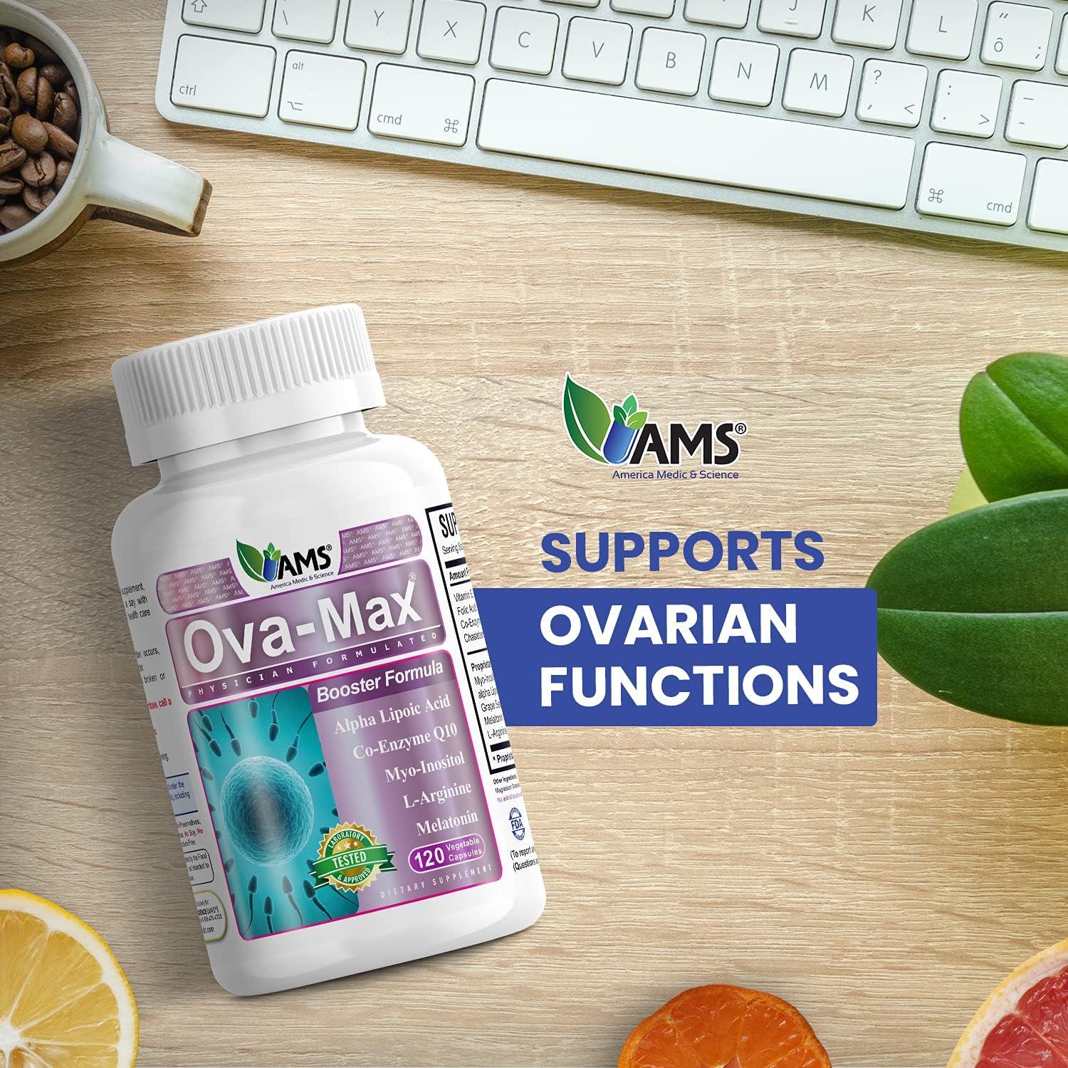 OVA-Max Prenatal Vitamins for Women (120 Capsules) | Boost Fertility ...