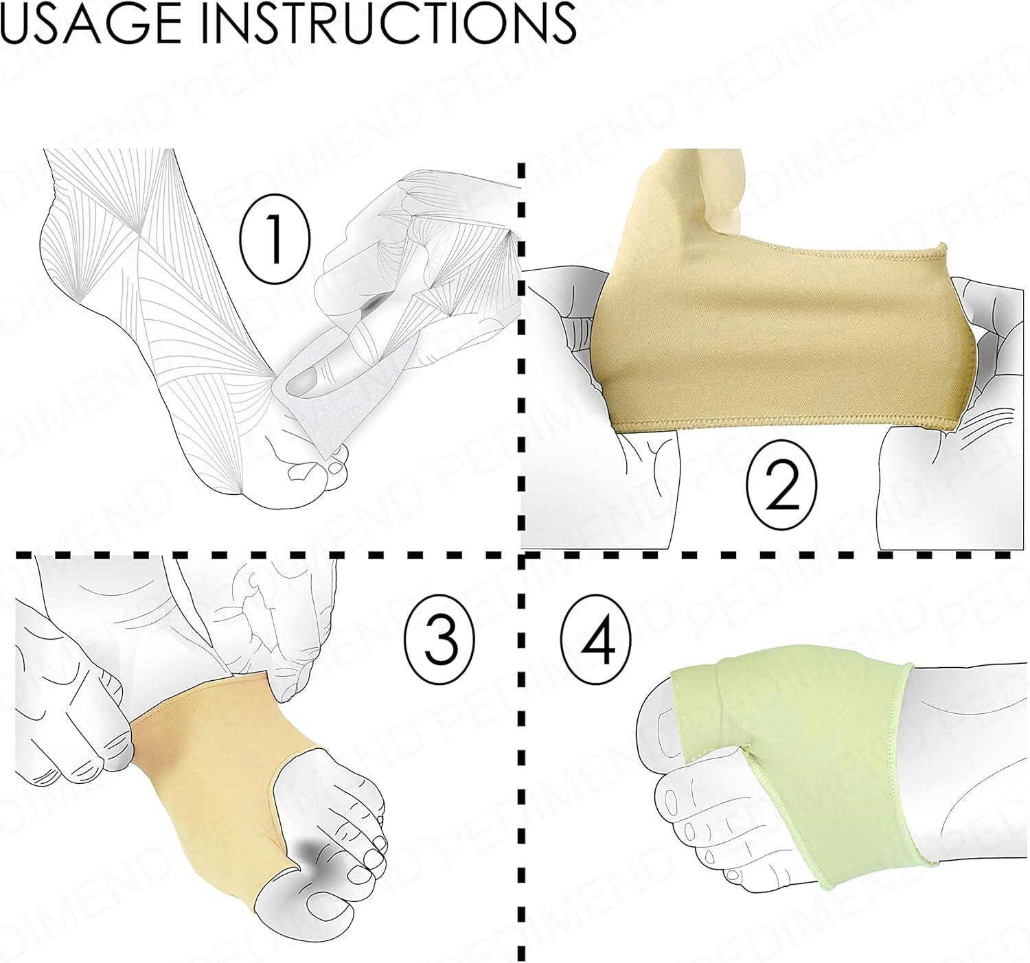 Pedimend Big Foot Display Protection Film & Pain Relief: 2 Pair Gel Toe ...