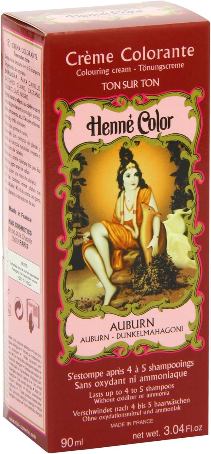 Henne Color Auburn Henna Hair Colouring Cream 90ml - Natural Hair Dye ...