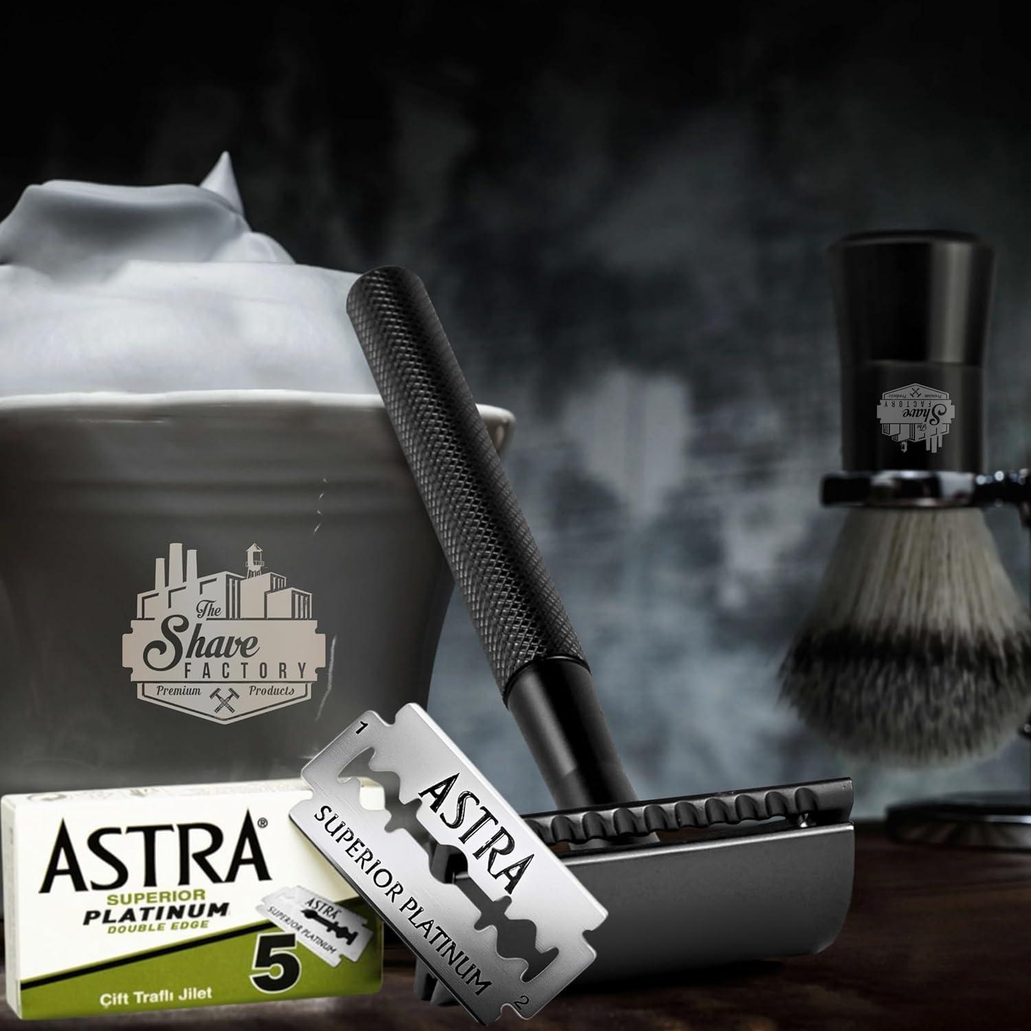 The Shave Factory Ultimate Shaving Kit - 60 Astra Superior Platinum ...