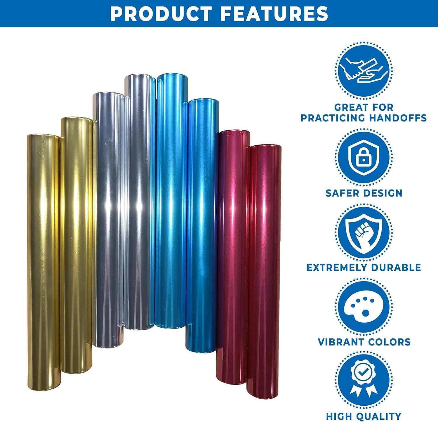 Ace Creations Aluminum Relay Batons for Track and Field Races Gym Phy ...