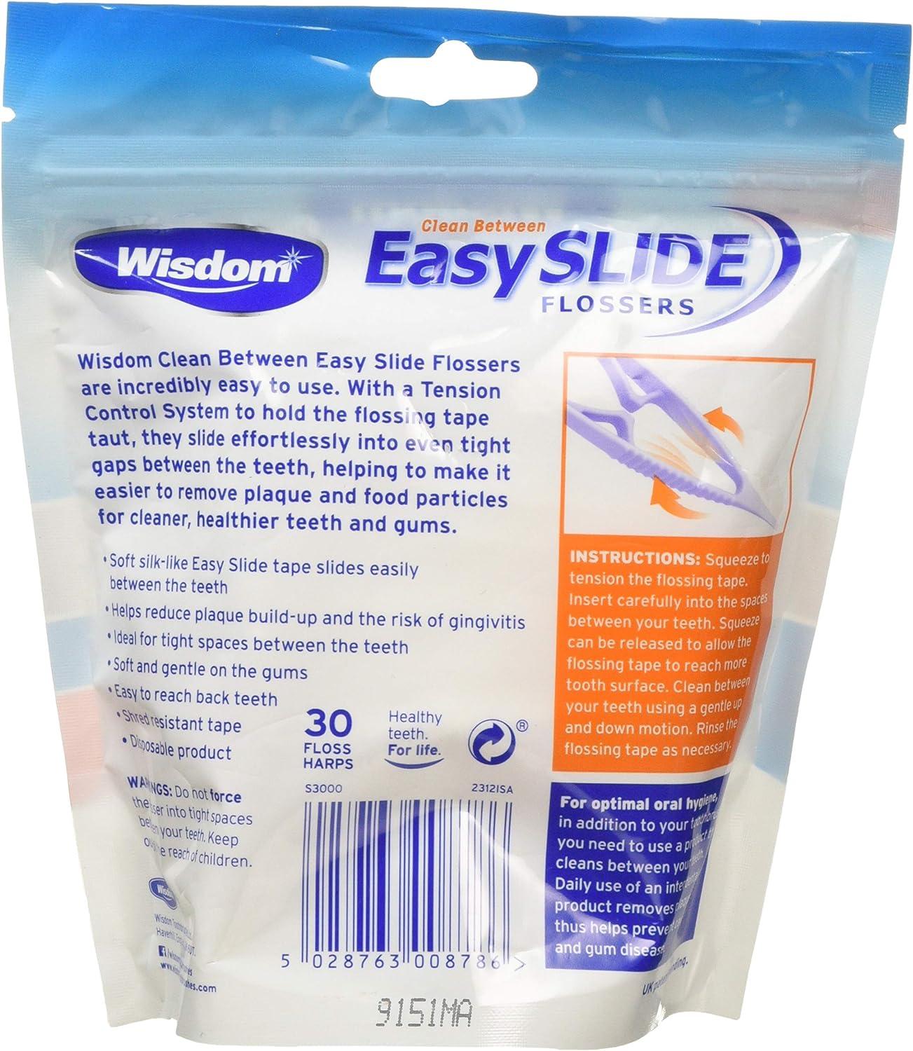 Wisdom Easy Slide Flossers & Floss Picks - Dental Floss Tool for ...