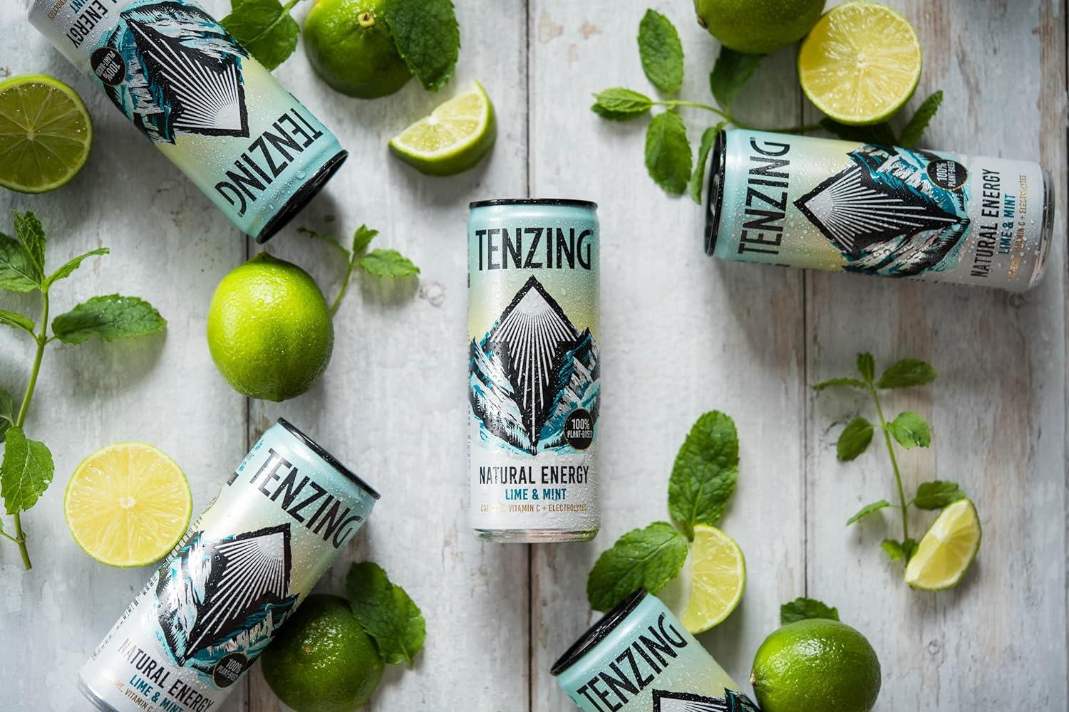 TENZING Natural Energy Drink Plant Based Vegan & Gluten Free Drink Lime ...