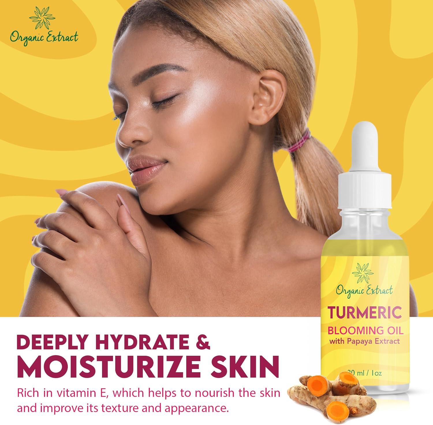Organic Turmeric Body Oil 1 fl oz / 30 ml | Skin Brightening Essential ...