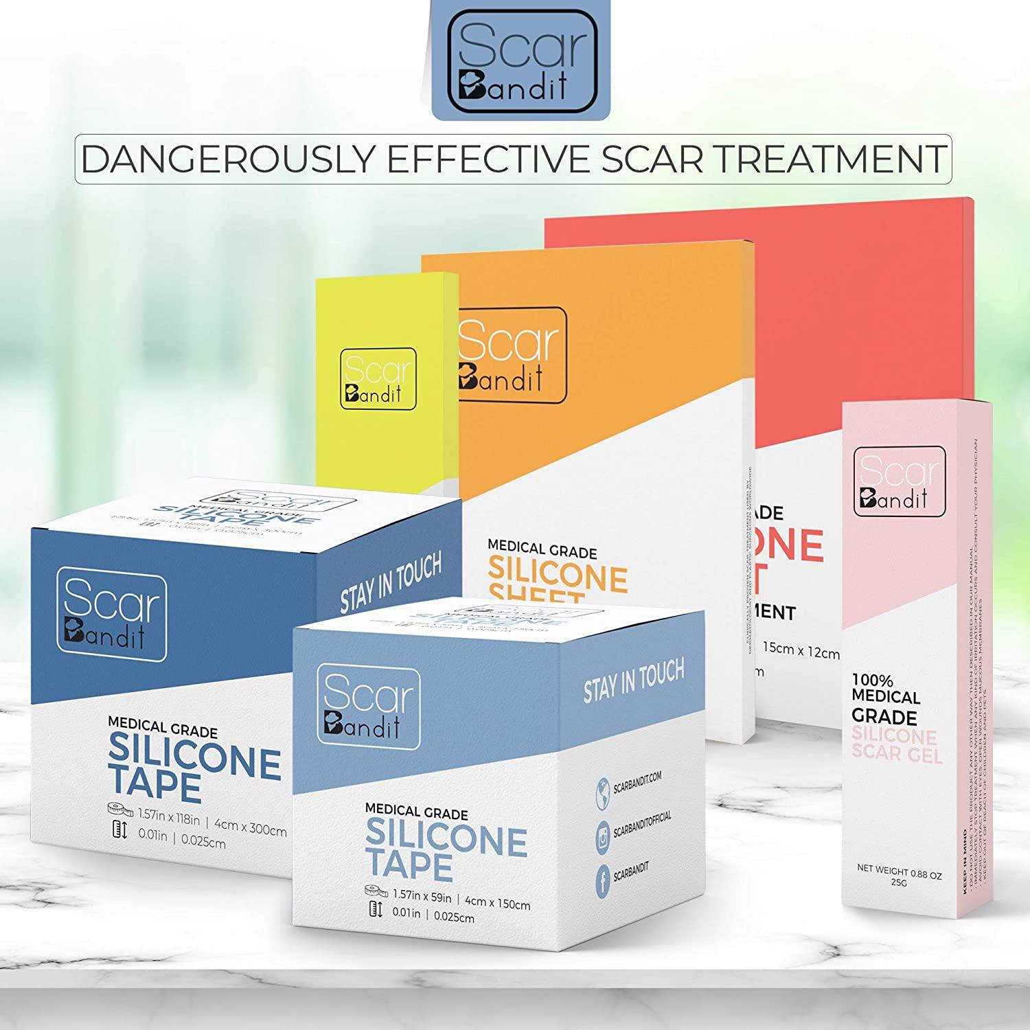 Scarbandit Silicone Scar Sheets, Tape, Patch, Strips - Scars Removal ...