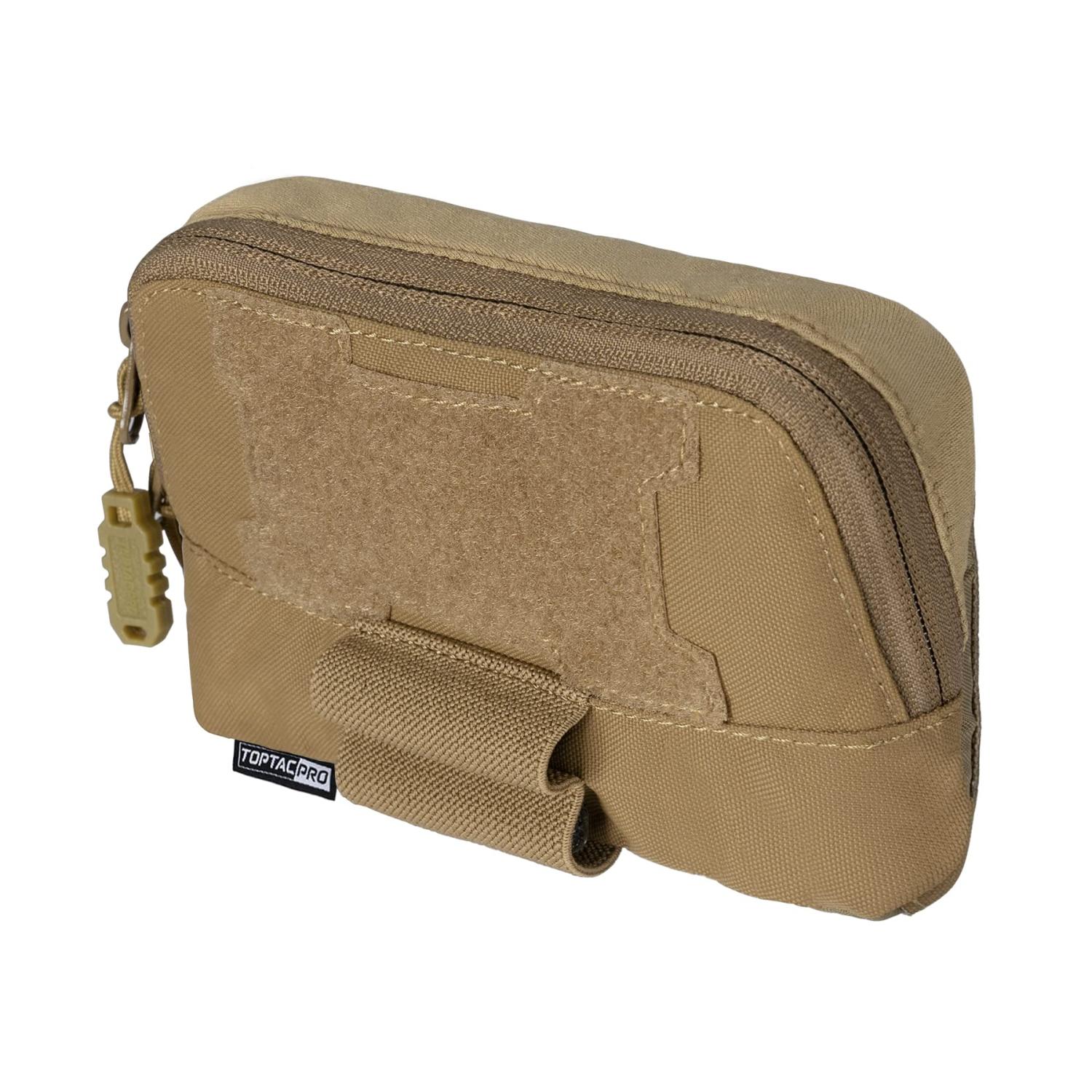 TOPTACPRO Tactical MOLLE Admin Panel Pouch - Small Chest Pouch for ...
