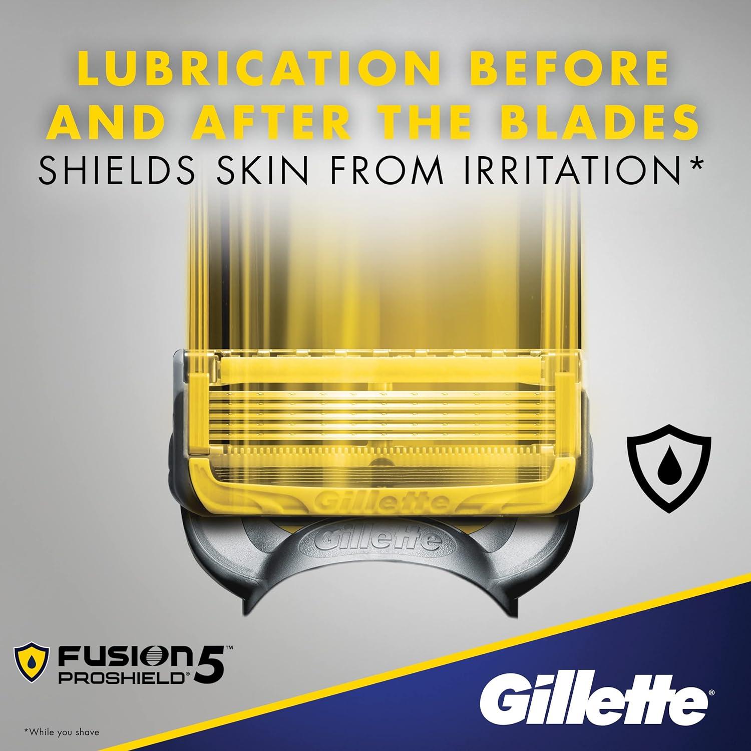 Gillette Fusion ProShield 8 Pack Cartridges - Long-Lasting Razor Blades ...