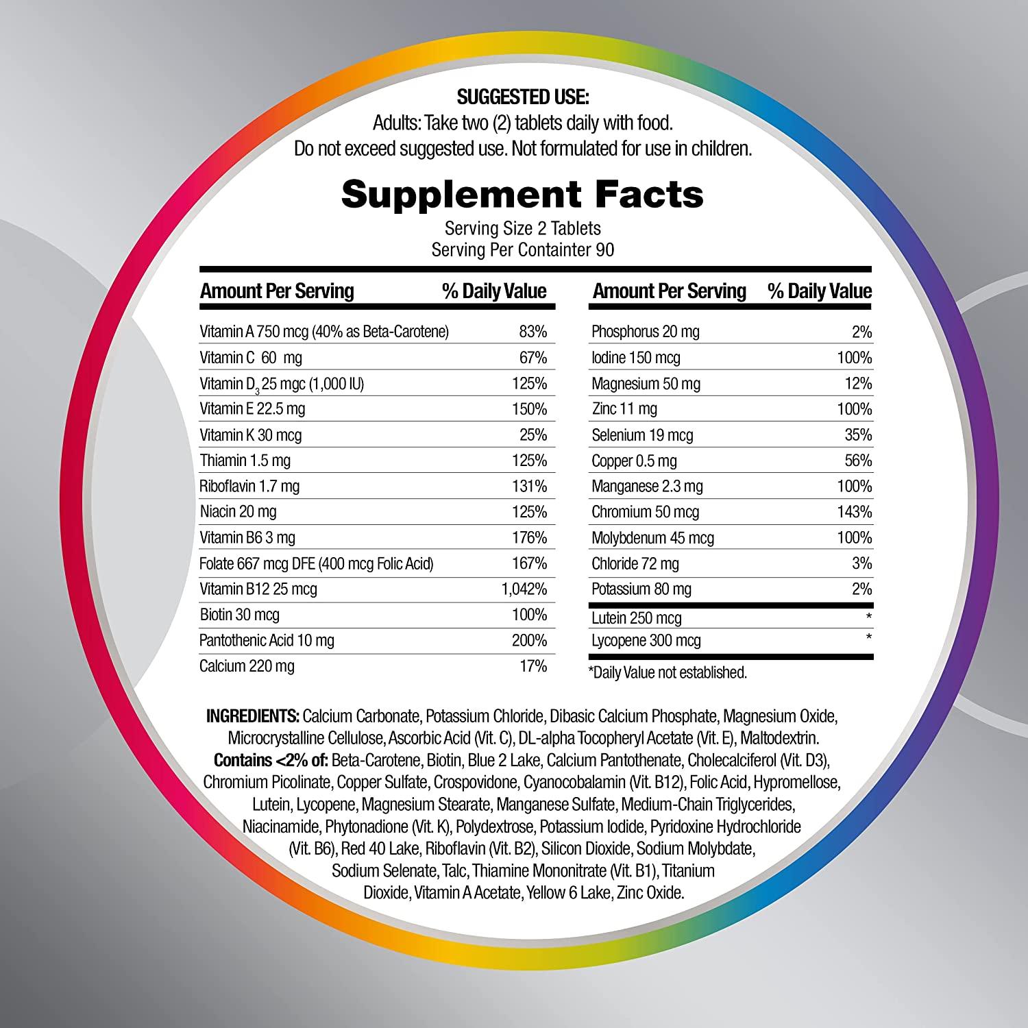 Centrum Minis Silver Multivitamin for Adults 50 Plus | Memory ...