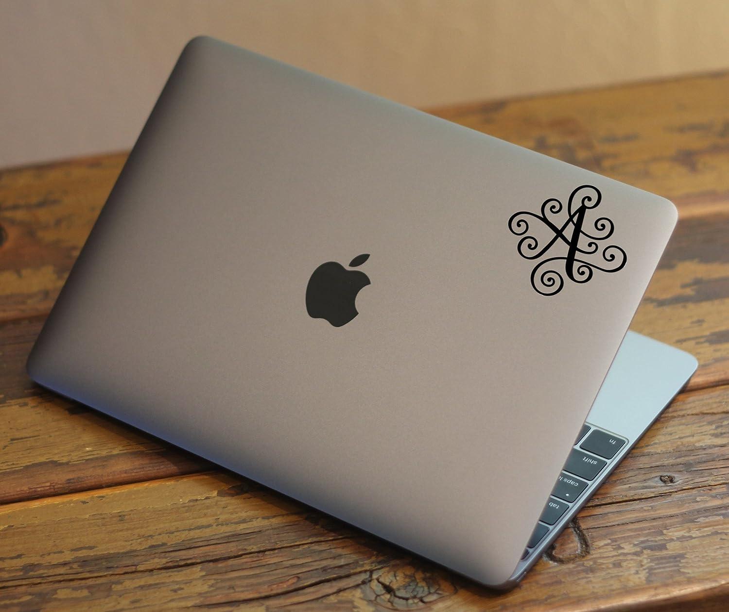 ViaVinyl Monogram Die Cut Decal/Sticker - Letter A Black | Color ...