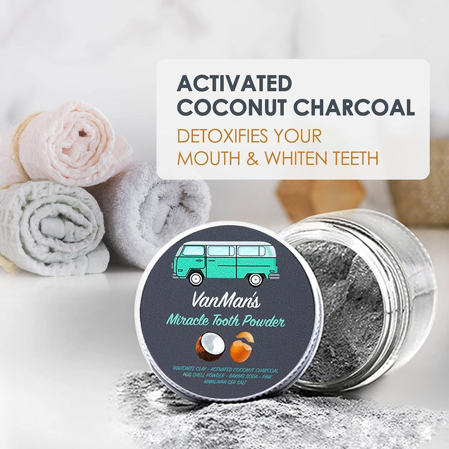 Vanman's Miracle Tooth Powder - 2 oz Teeth Whitening Powder with ...