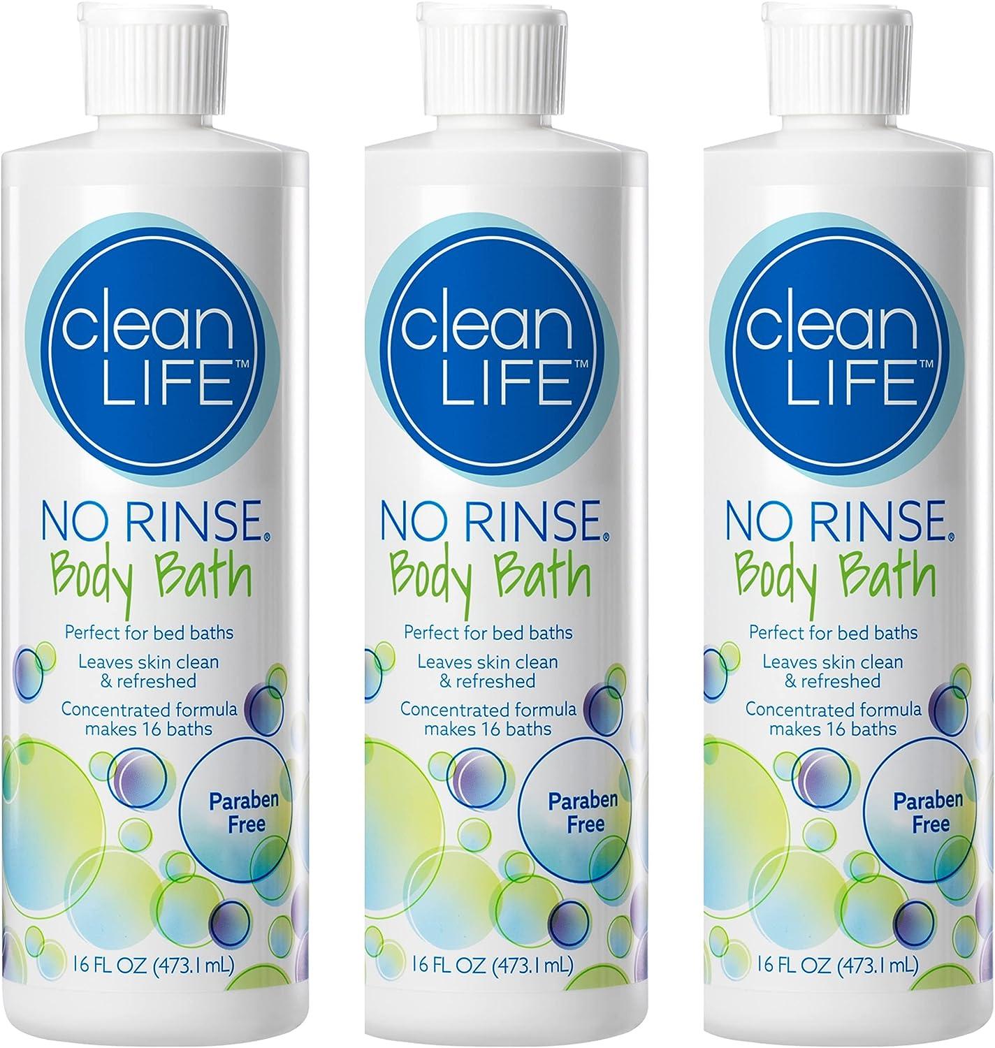No-Rinse Body Bath 16 fl oz - Rinse-Free Formula - Pack of 3 | Leaves ...