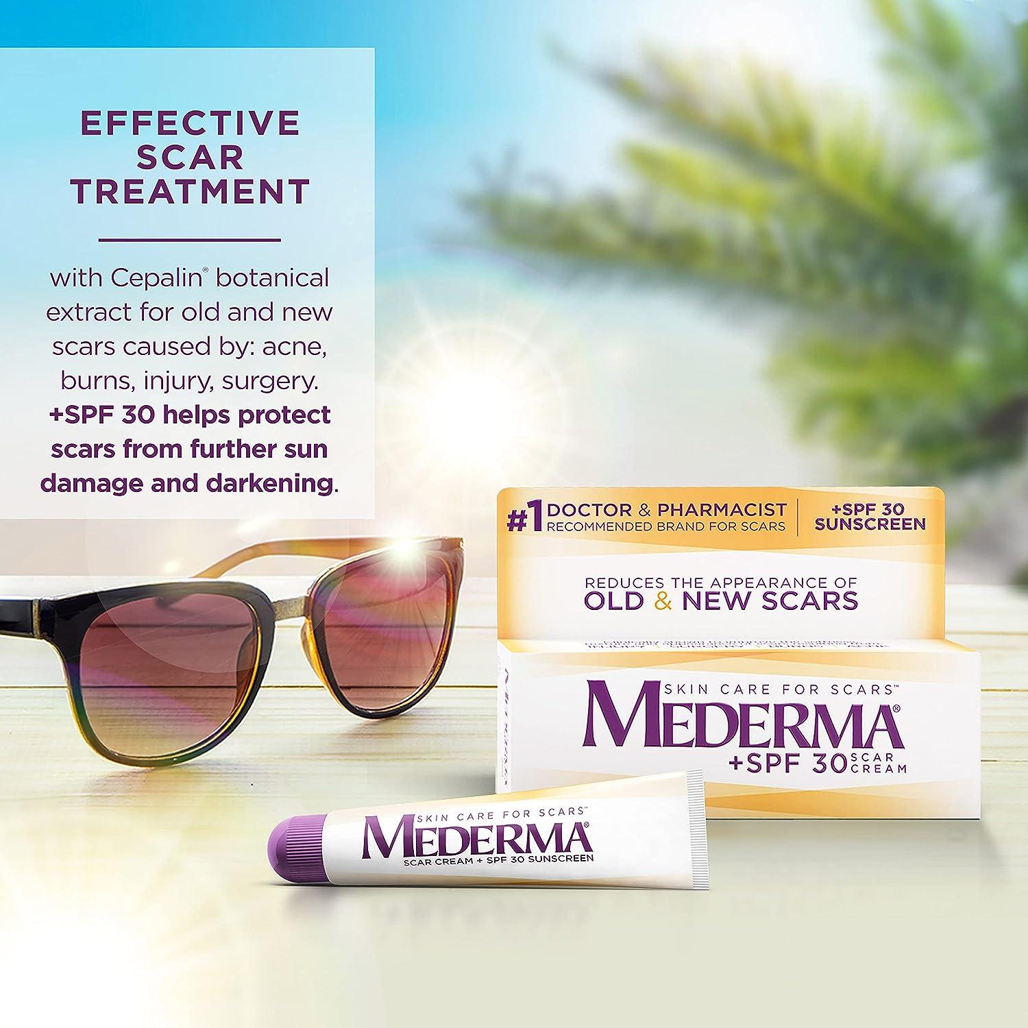 Mederma Scar Cream SPF 30 0.7 oz - Topical Gel for Scar Treatment with ...