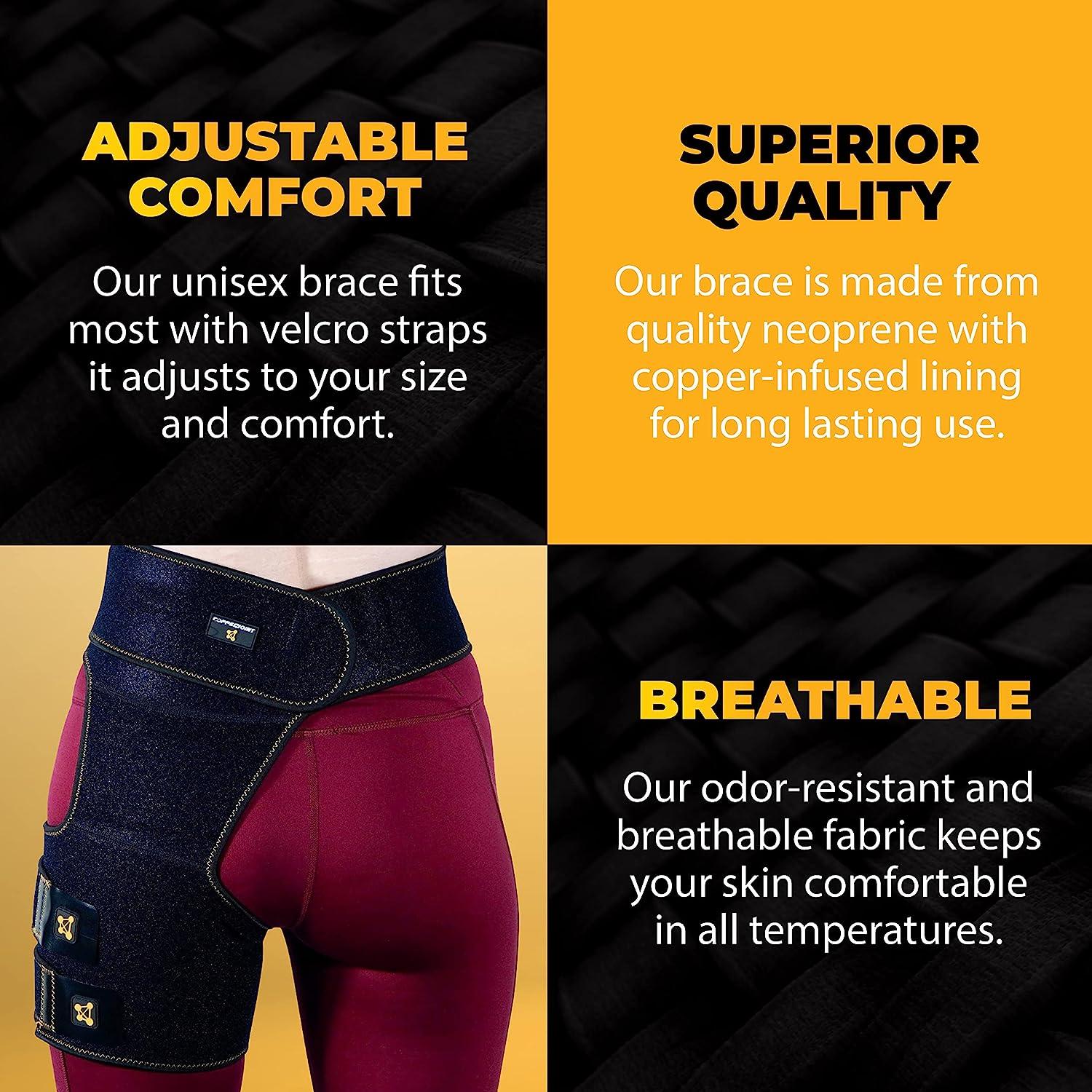 CopperJoint Hip Support Brace for Sciatica Pain Relief - Compression ...