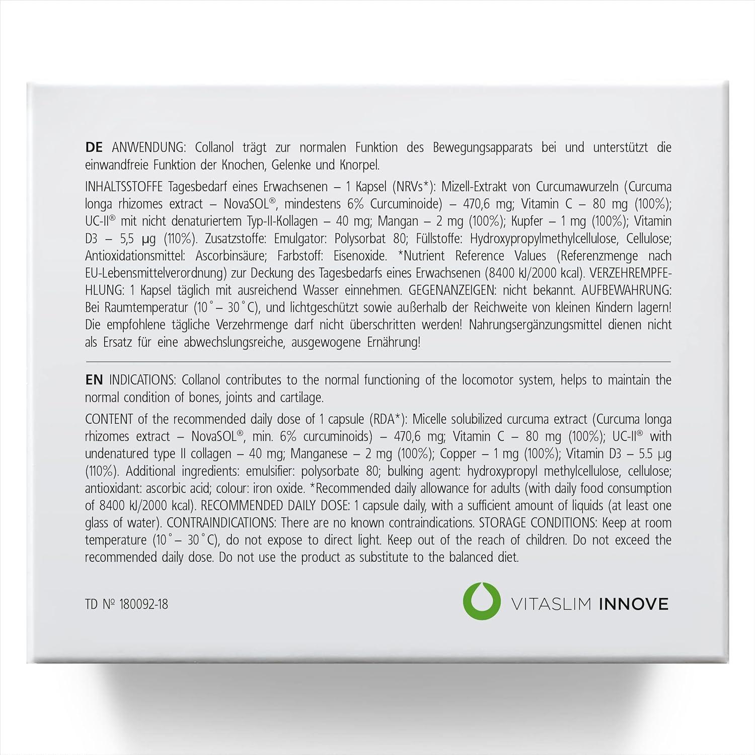 Collanol Joint Care: 3D Collagen & Curcuma Micelle - Double Capsule ...