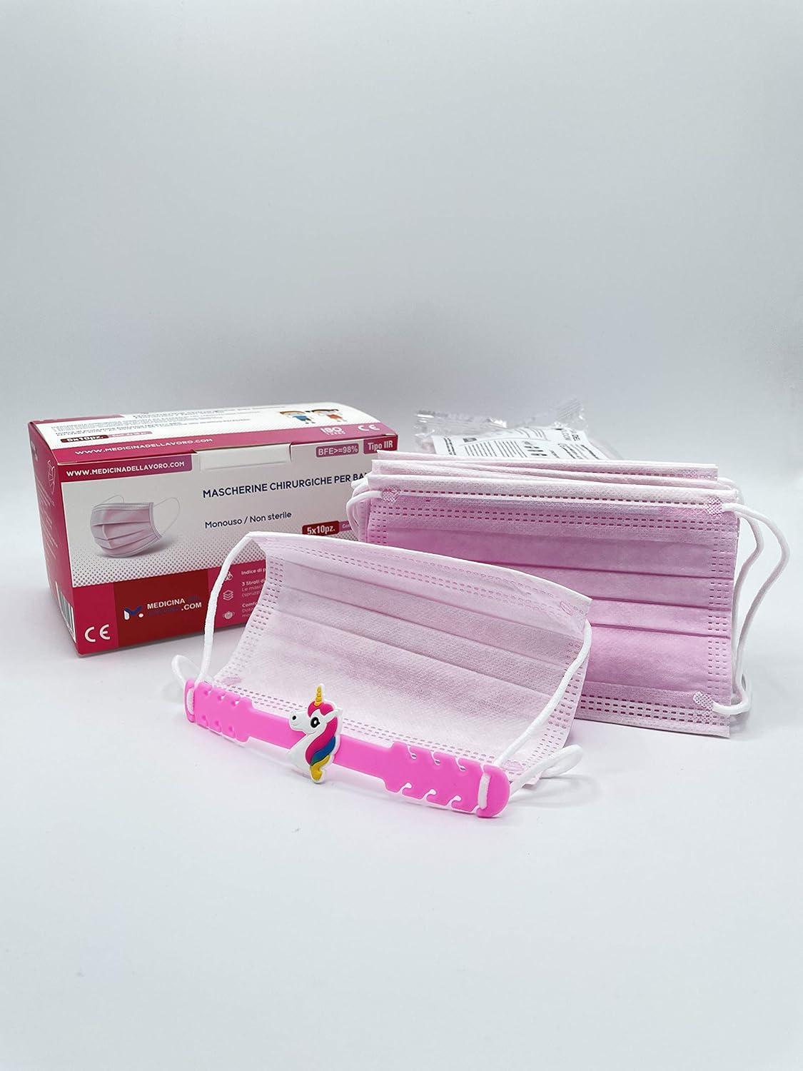 50 CE Certified Children's Masks - Rose Mouth & Nose Protection IIR ...
