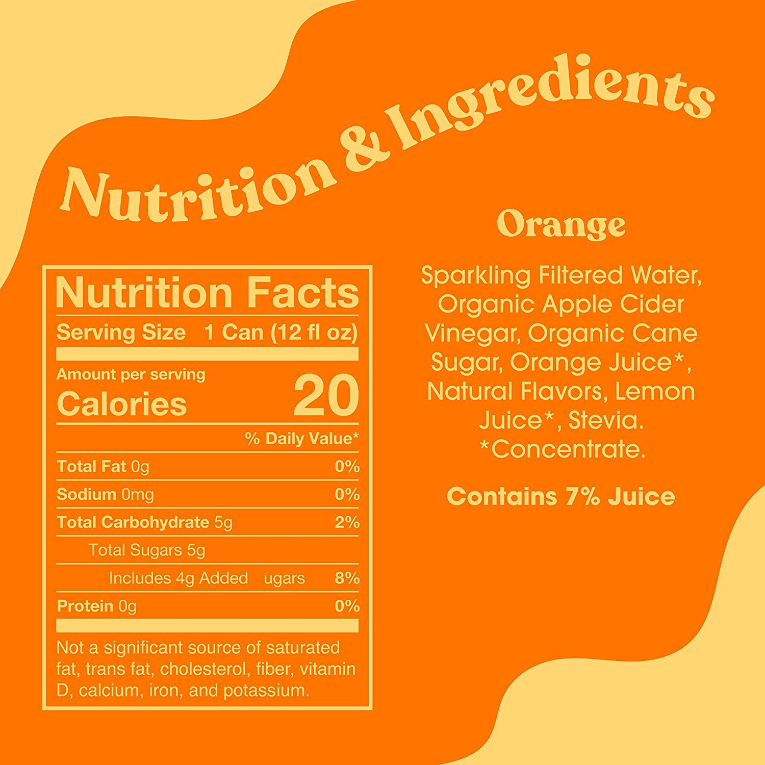 POPPI Sparkling Orange Soda with Gut Health & Immunity Benefits | Made ...