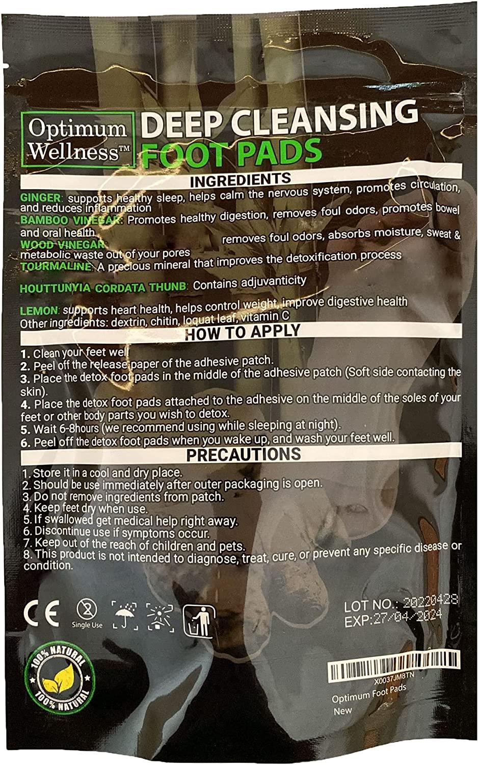 Optimum 3-in-1 Foot Pads: Relief for Foot Pain, Detox, and Relaxation ...