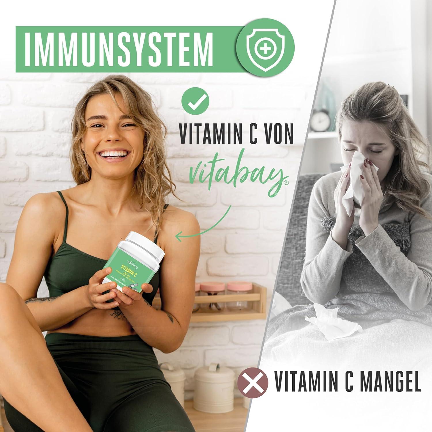 Vitabay Vitamin C Powder 1000 mg - 1kg Vegan Ascorbic Acid - High Dose Pure Vitamin C Powder ...