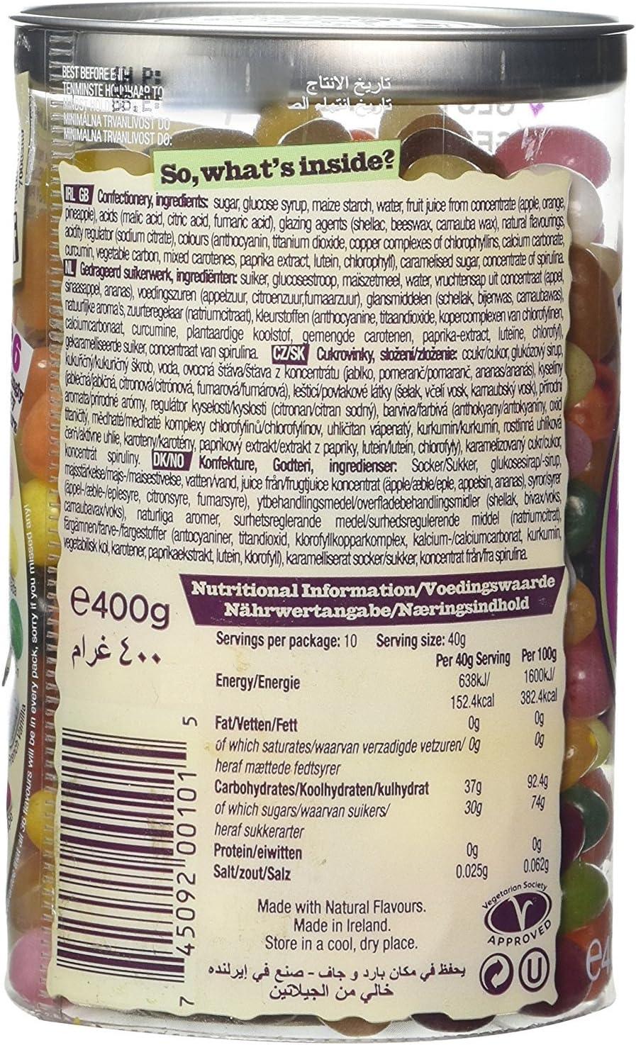 The Jelly Bean Factory Huge Flavours Jar 380 Grams - Jelly Beans ...