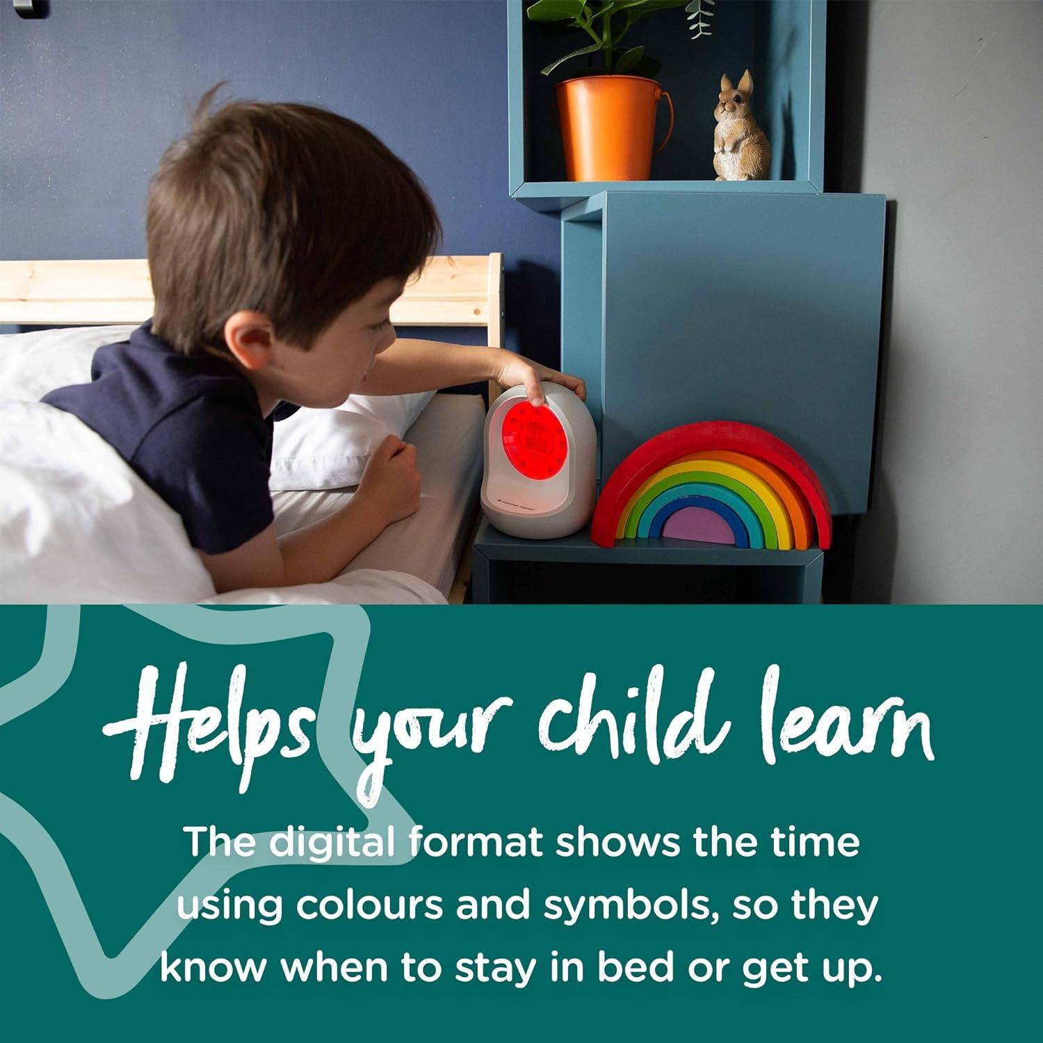 Tommee Tippee Sleep Trainer Clock App-Enabled Timekeeper and Nightlight ...