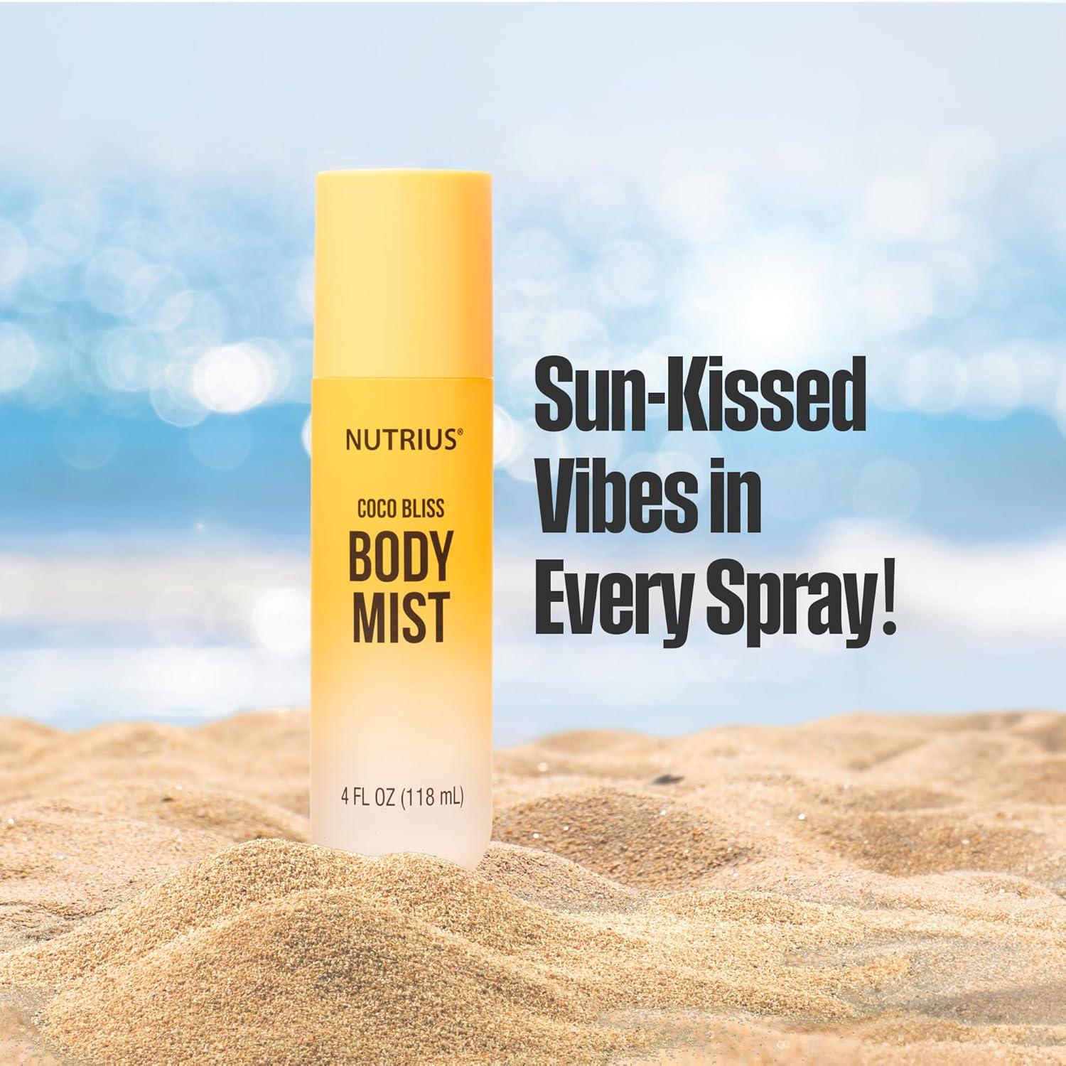 Nutrius Body Mist - Coco Bliss 4 FL OZ - Invigorating and Natural Daily ...