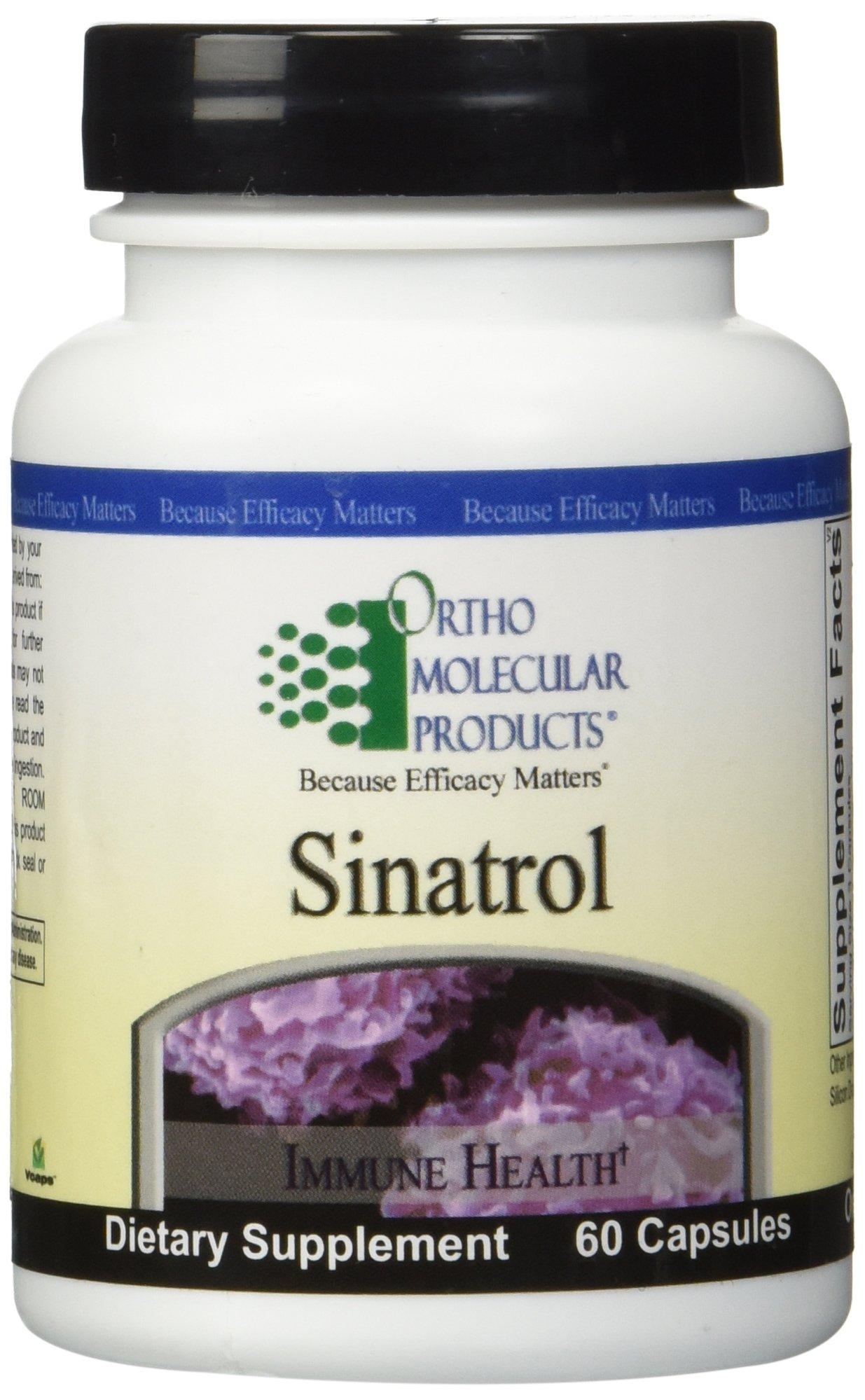 Ortho Molecular Sinatrol 60 Capsules - Natural Sinus Relief Supplement ...