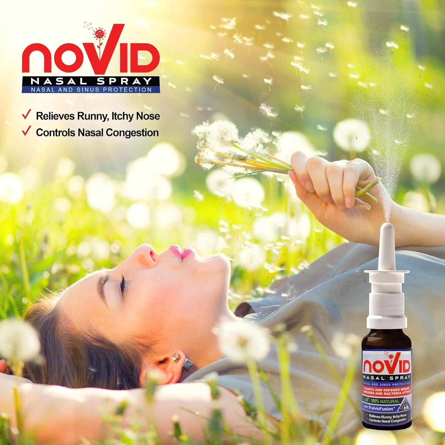 Novid Nasal Spray Nasal and Sinus Protection 100% Natural with ...