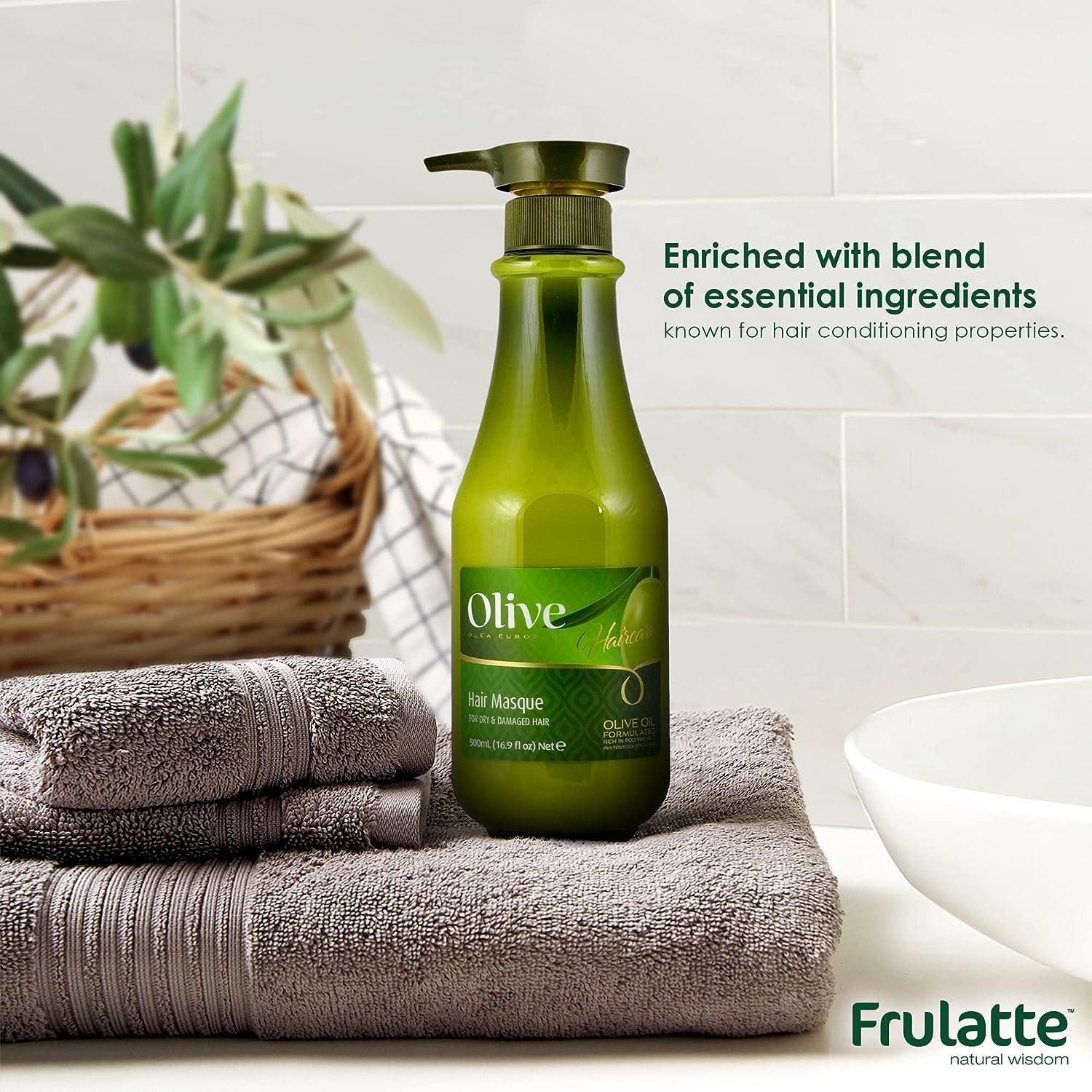 Frulatte Strengthening Hair Mask with Organic Olive Oil and Shea Butter ...
