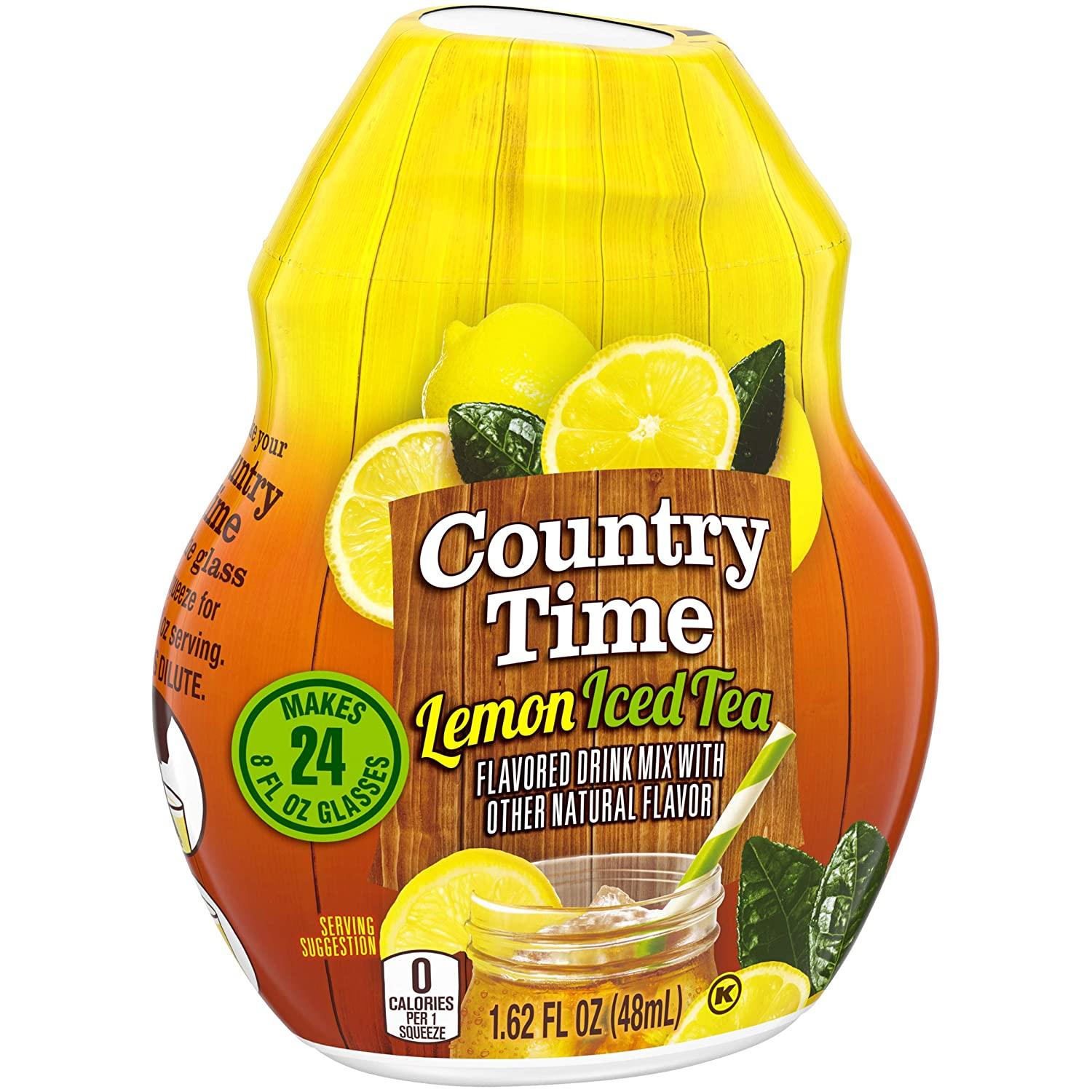 Country Time Sugar-Free Lemon Iced Tea Liquid Water Enhancer - 1.62 fl ...