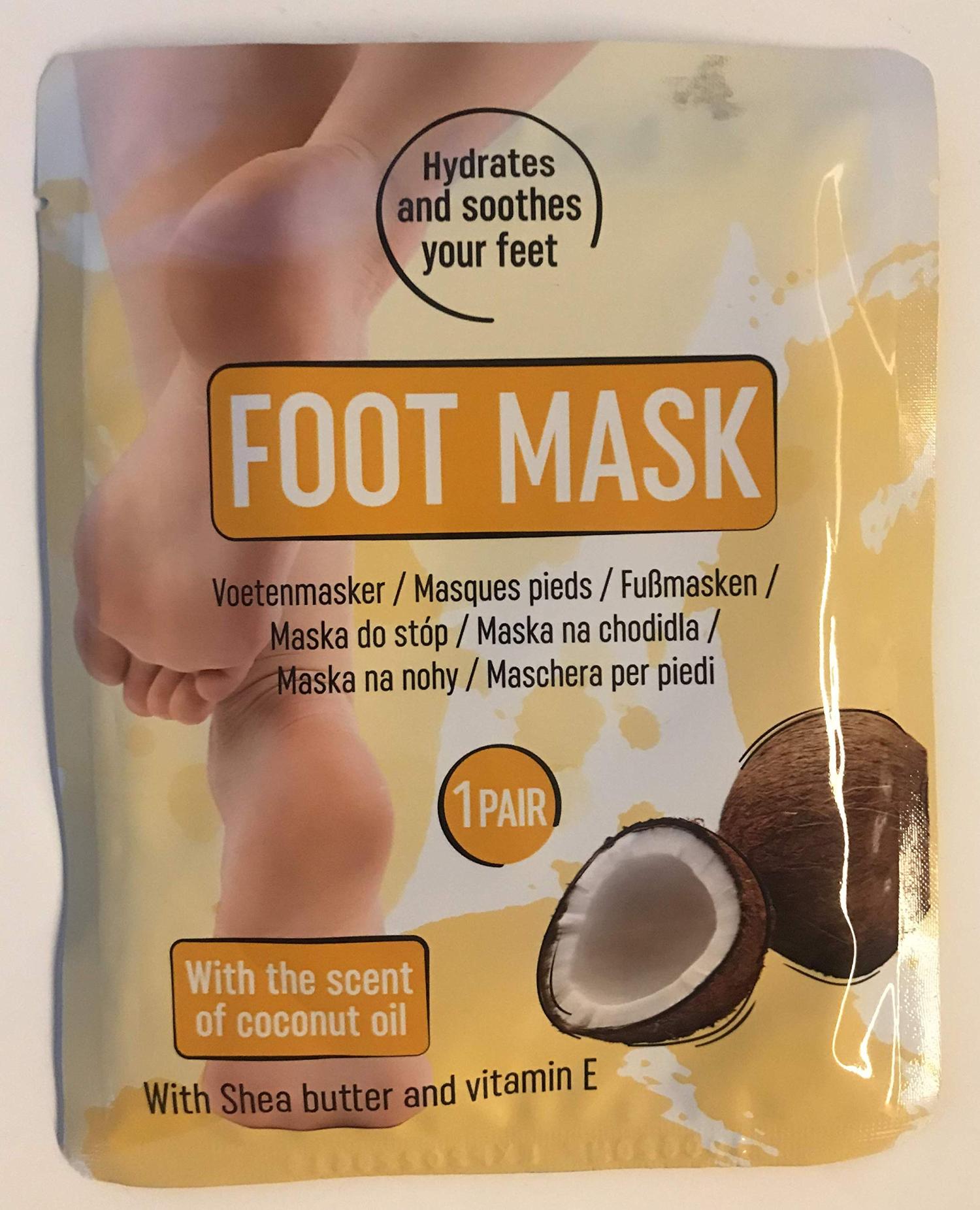 Set of 2 Avocado Foot Masks with Shea Butter & Vitamin E - Nourishing ...