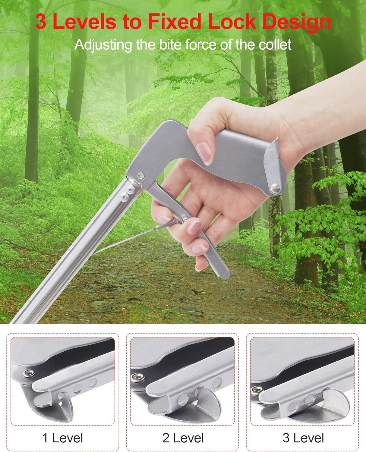 ZOTO 47" Snake Grabber Tool Collapsible Snake Catcher Tongs ...