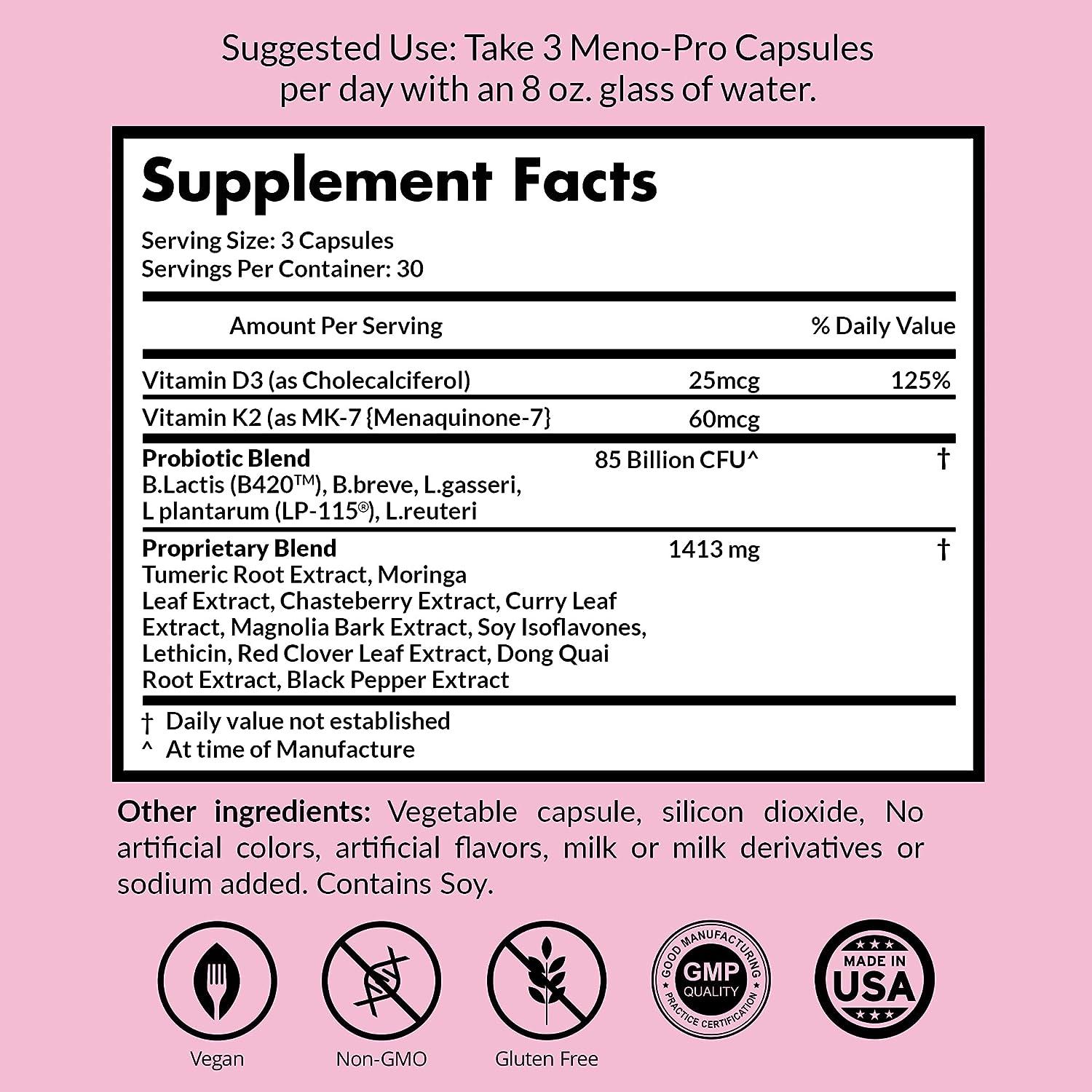 Angel Pure MD Menopause Probiotics - Natural Relief for Weight Gain ...