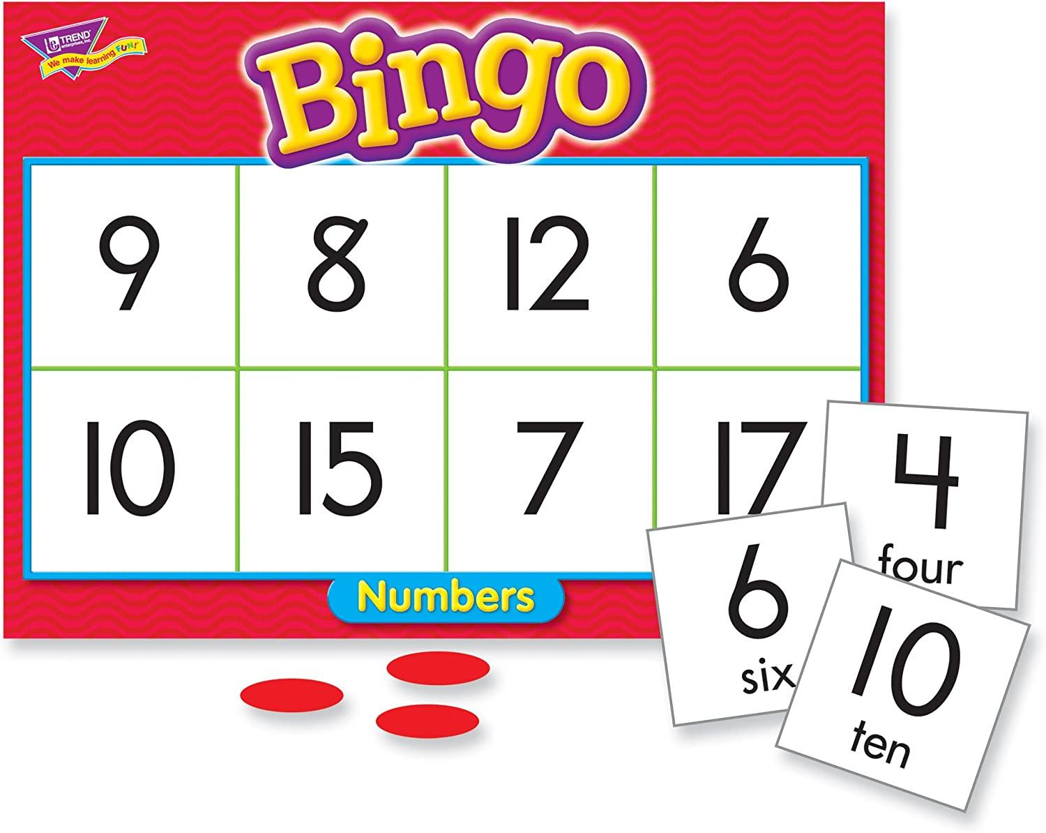 TREND Numbers Bingo Game: 6 Ways to Play | For Classroom & Home | Ages ...