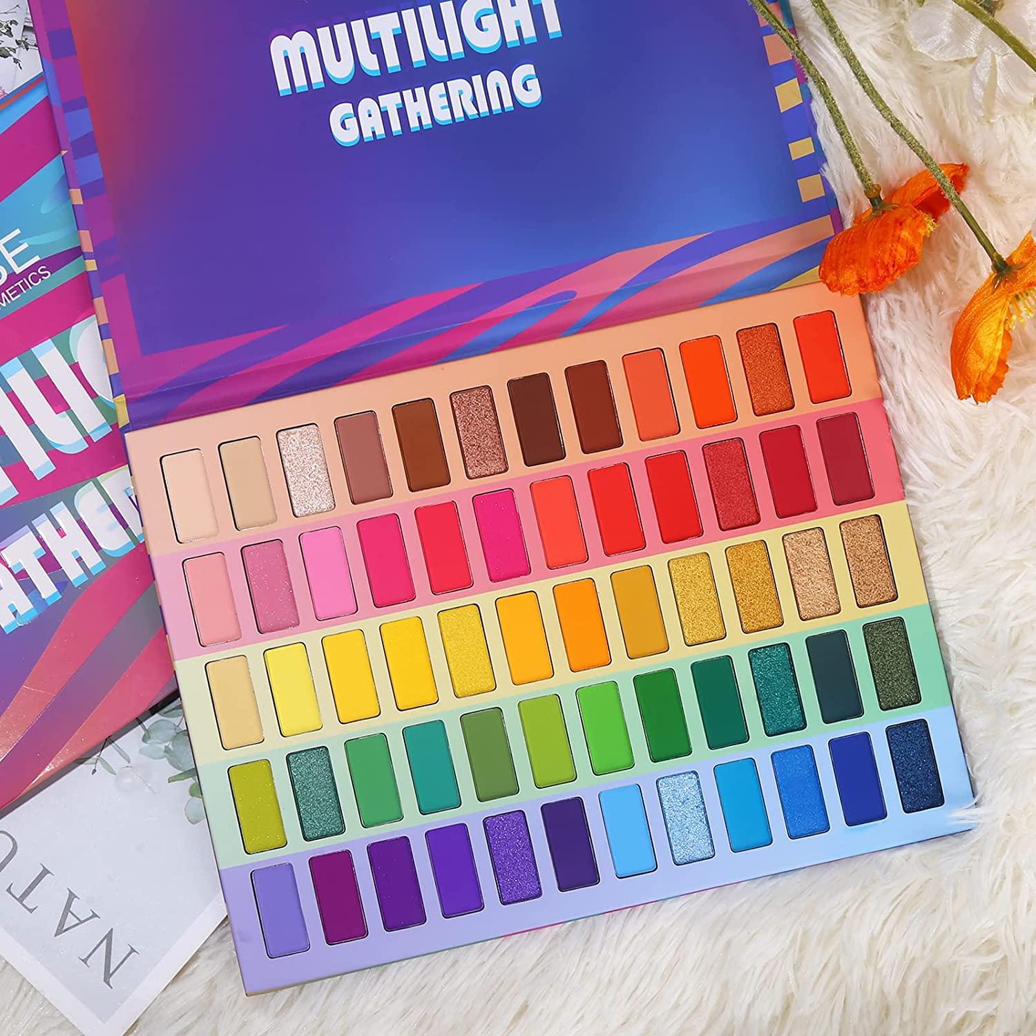 UCANBE 60-Color Eyeshadow Palette - Pro Matte, Shimmer, Metallic, Long ...