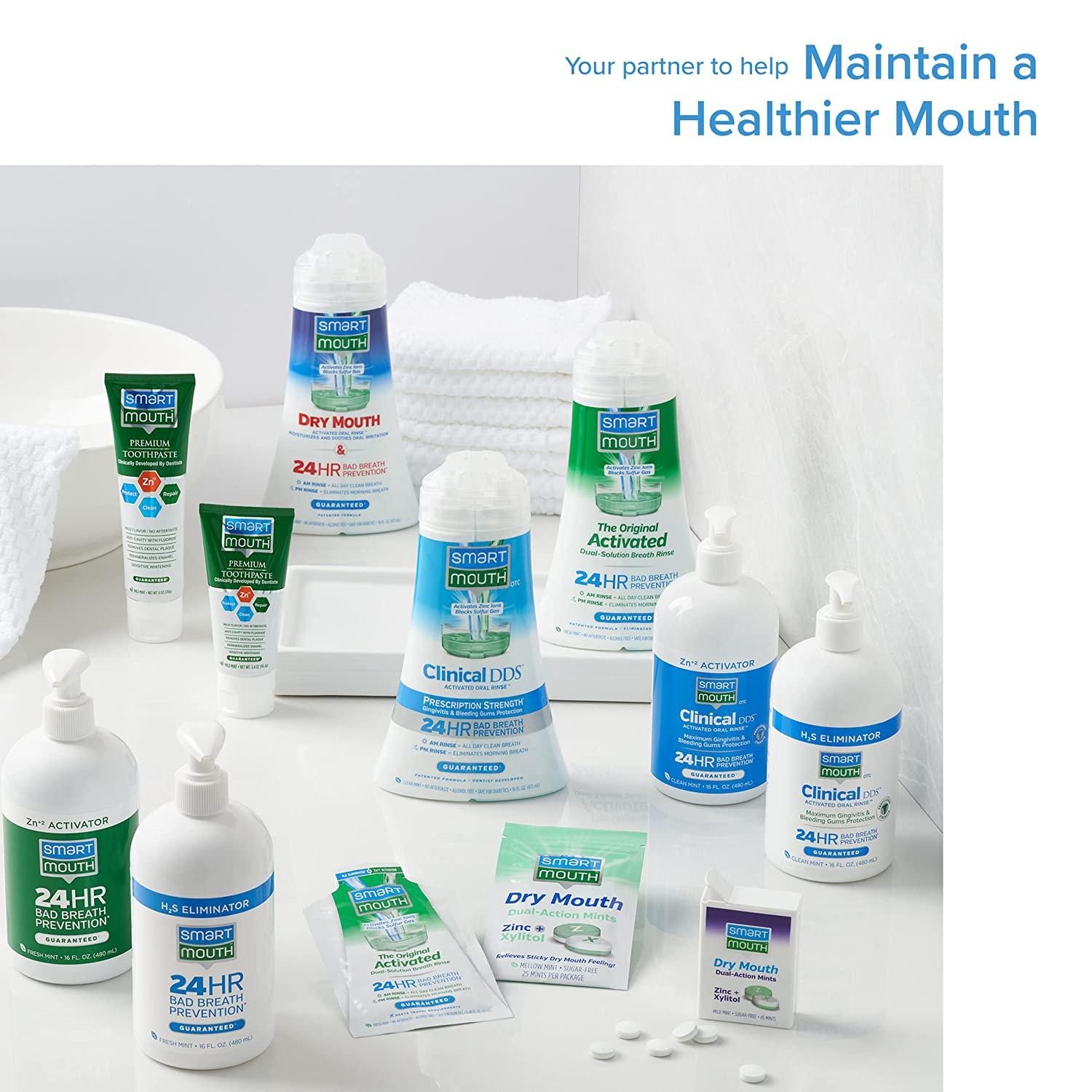 SmartMouth Original Activated & Clinical DDS Mouthwash - 16 fl oz - Bad ...