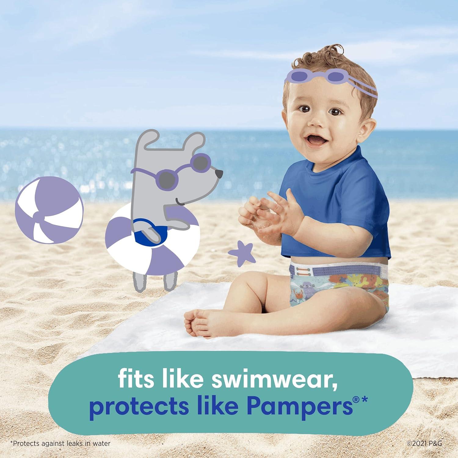 Pampers Splashers Size 4-5 11 Disposable Swim Nappies 9-15 Kg for ...