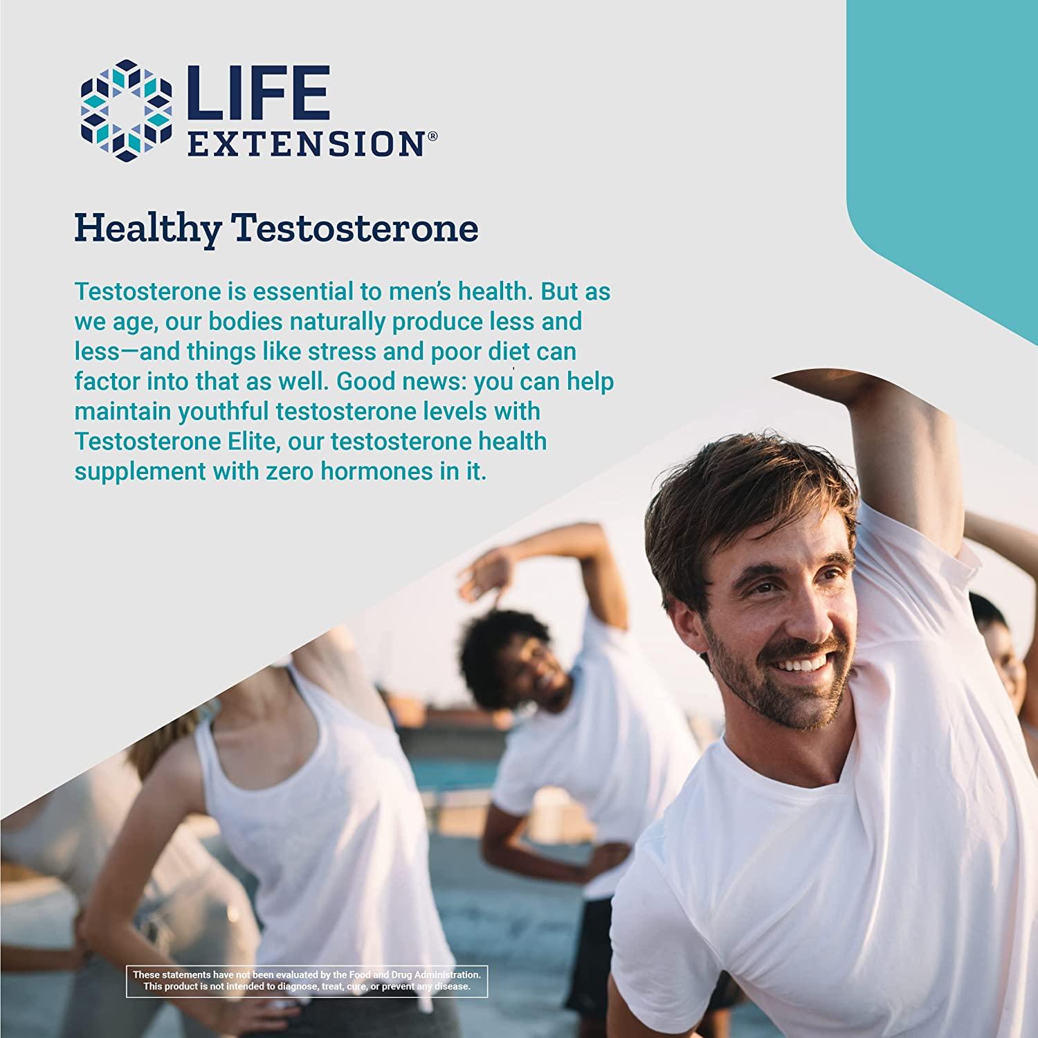Life Extension Testosterone Elite Testosterone Production Support ...