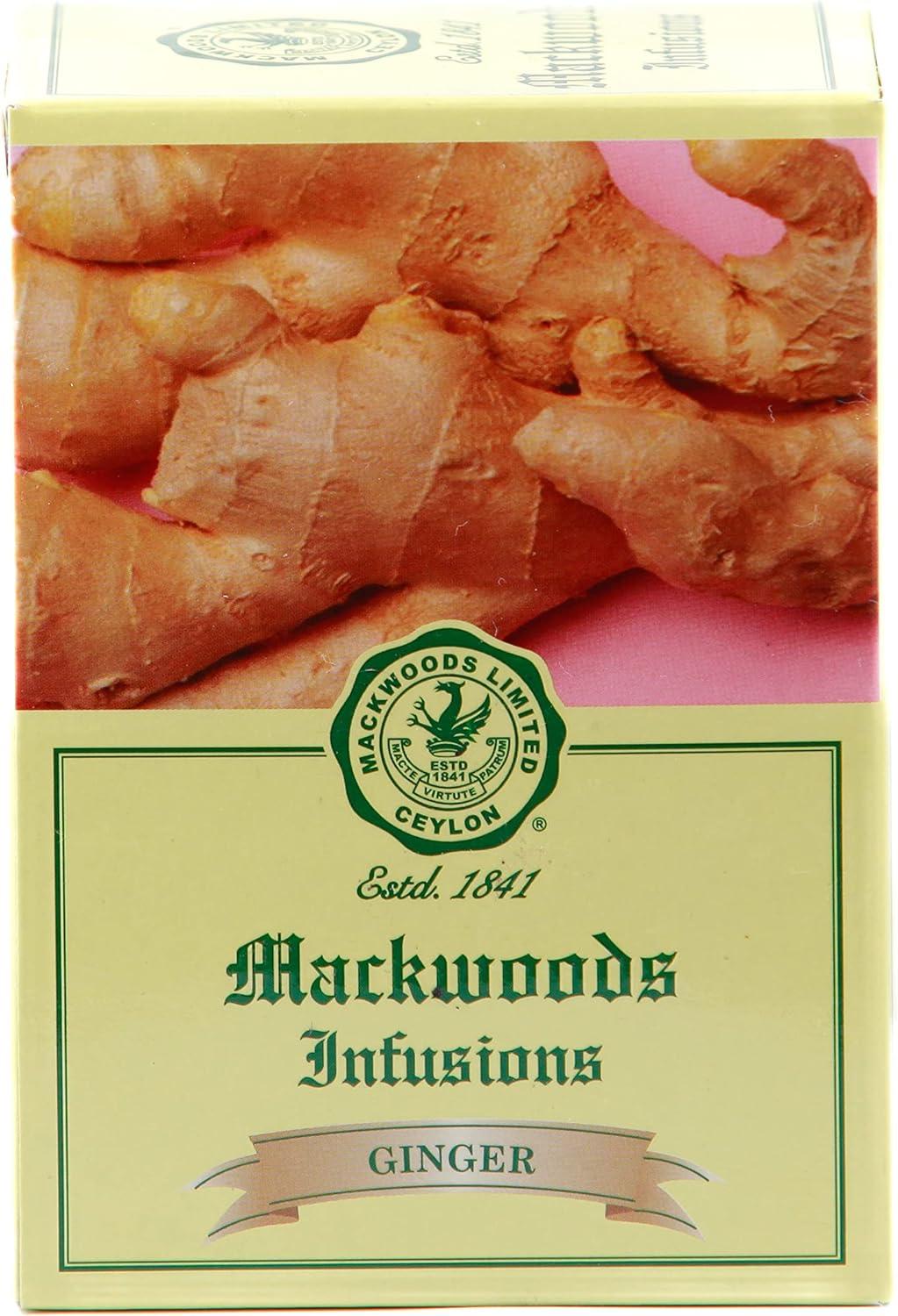 MACKWOODS GINGER HERBAL INFUSION IN 25 ENVELOPED TEA BAGS | Buy Now ...