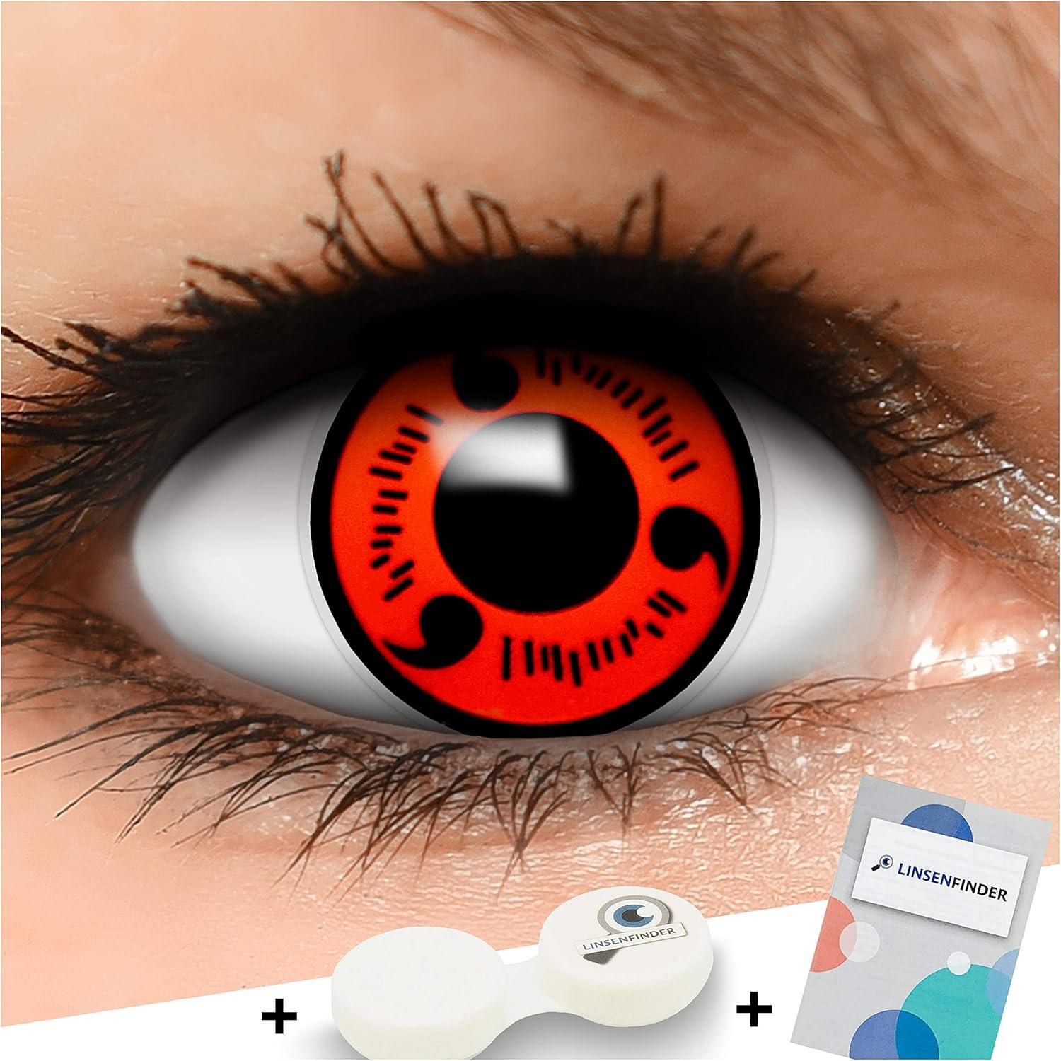 Buy Sharingan Contact Lenses Naruto Red - High-Quality 1 Pair with ...
